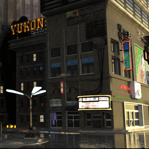 Zhora Quadrant 3 Alley 3D Render | RenderHub Gallery