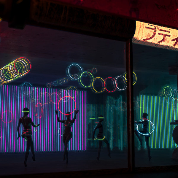 The Neon Garden- Spring 3D Render, Digital Art by 808state