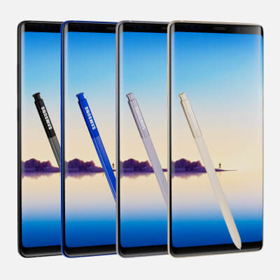 Samsung Galaxy Note8 - All Colors 3D Model by 90Percent3D