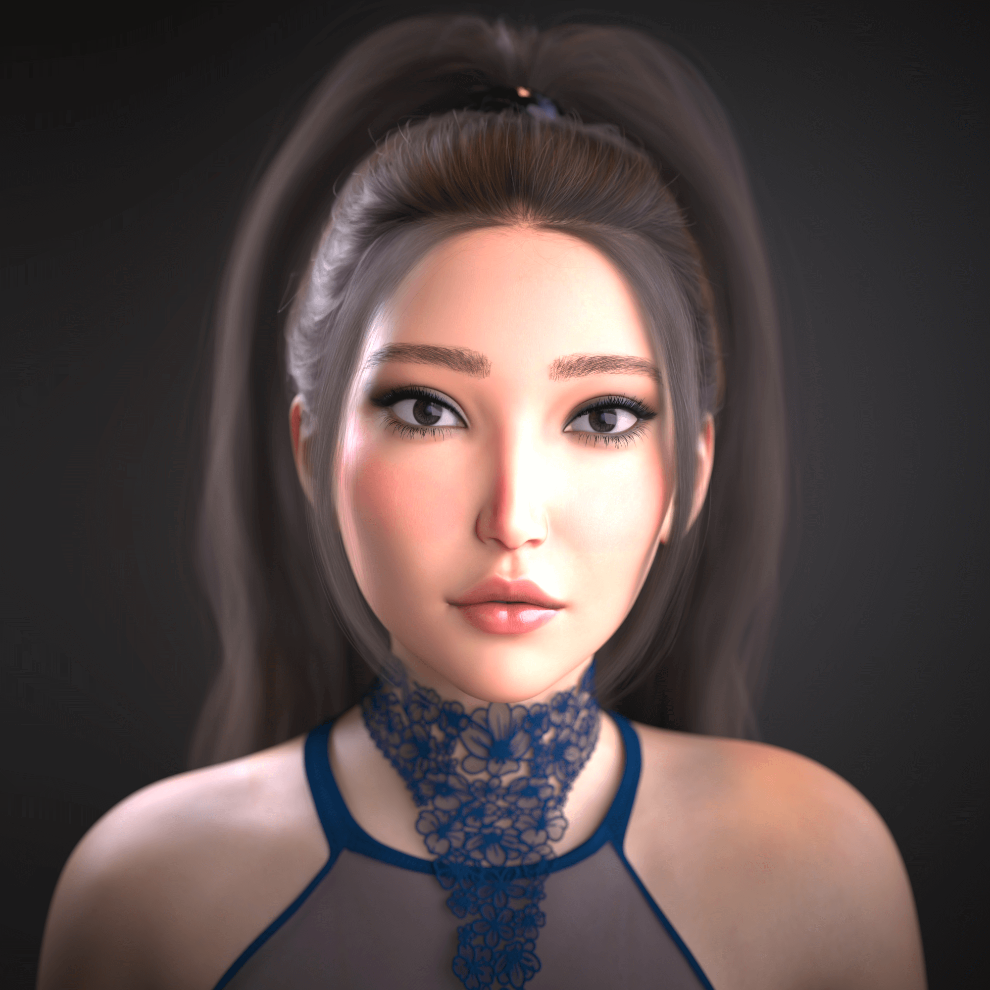 A1 Girl 21 For 9 3D Render, Digital Art by A13D