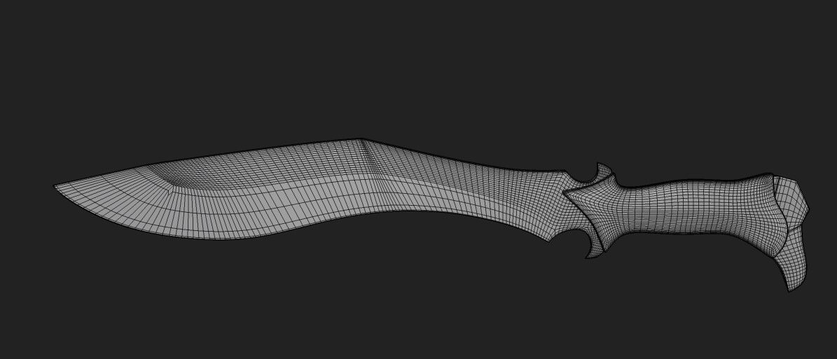 The Vakra Kukri Blade - 3D Model by a4artist