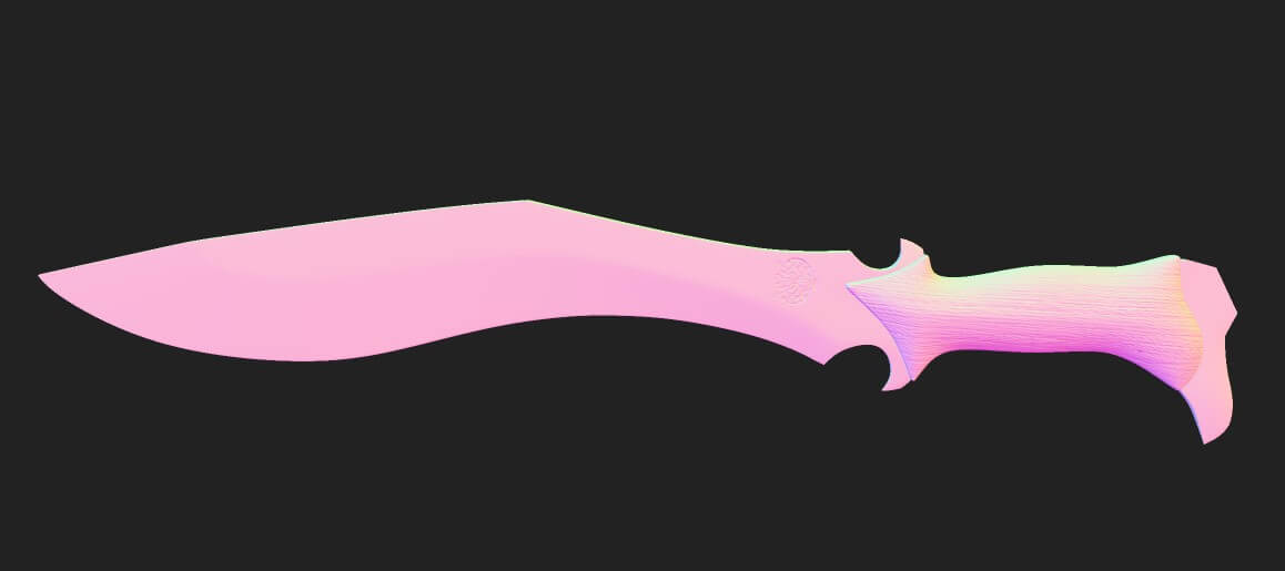 The Vakra Kukri Blade - 3D Model by a4artist