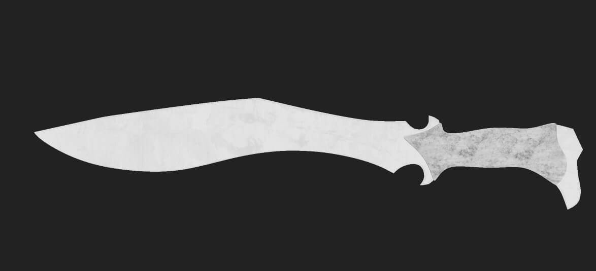 The Vakra Kukri Blade - 3D Model by a4artist