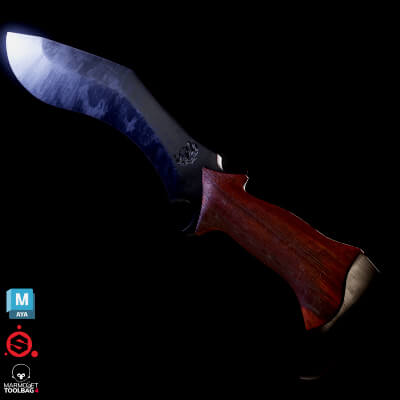 The Vakra Kukri Blade - 3D Model by a4artist