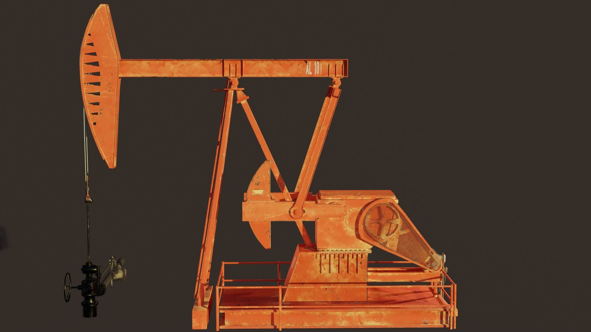 Oil Beam Pump - 3D Model by aaalhajri