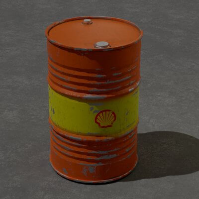 SHELL Barrel - 3D Model by aaalhajri