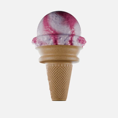 Ice Cream Cone - 3D Model by Aamirarif1990