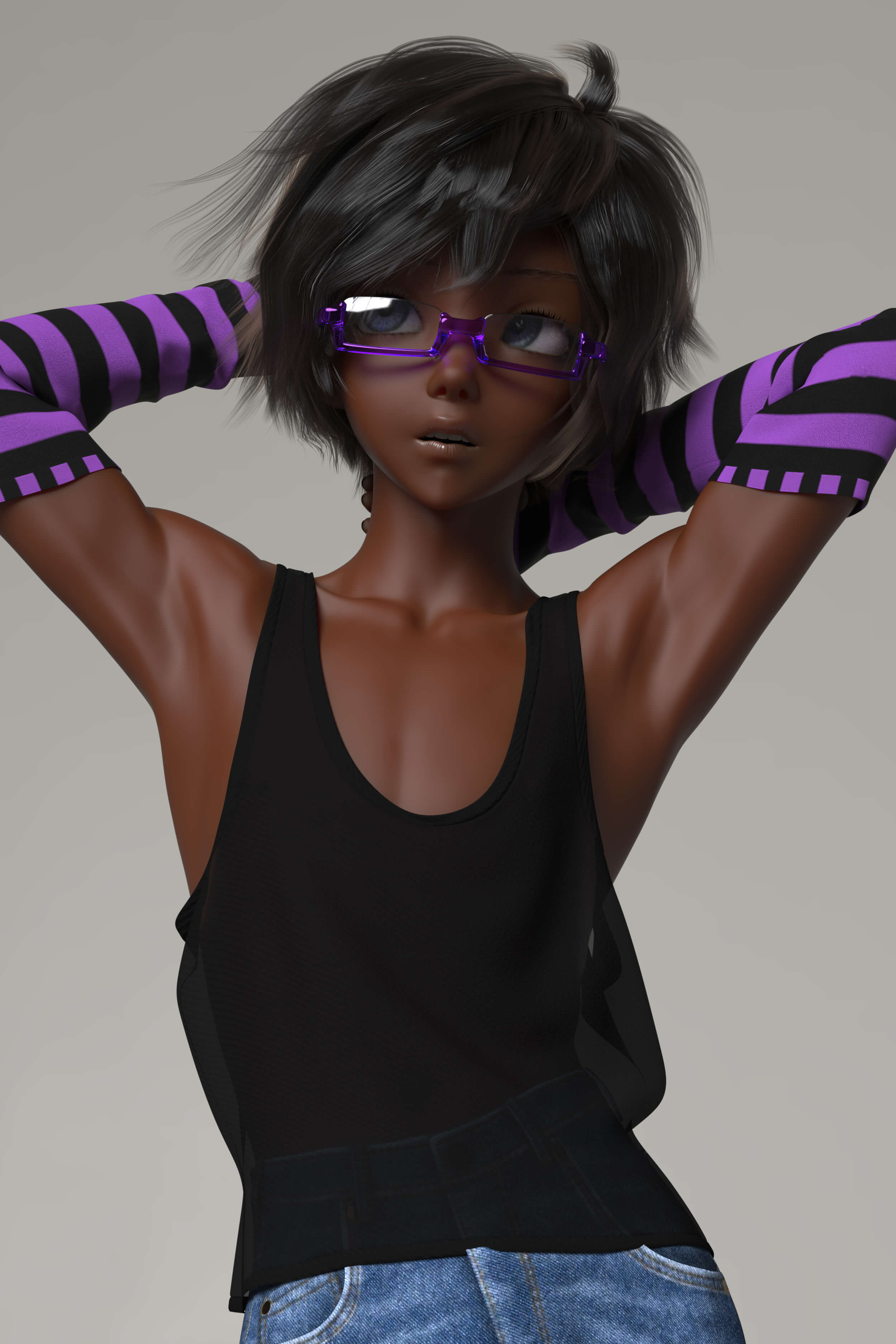 Arm Warmer Pits 3D Render, Digital Art by aatabs24