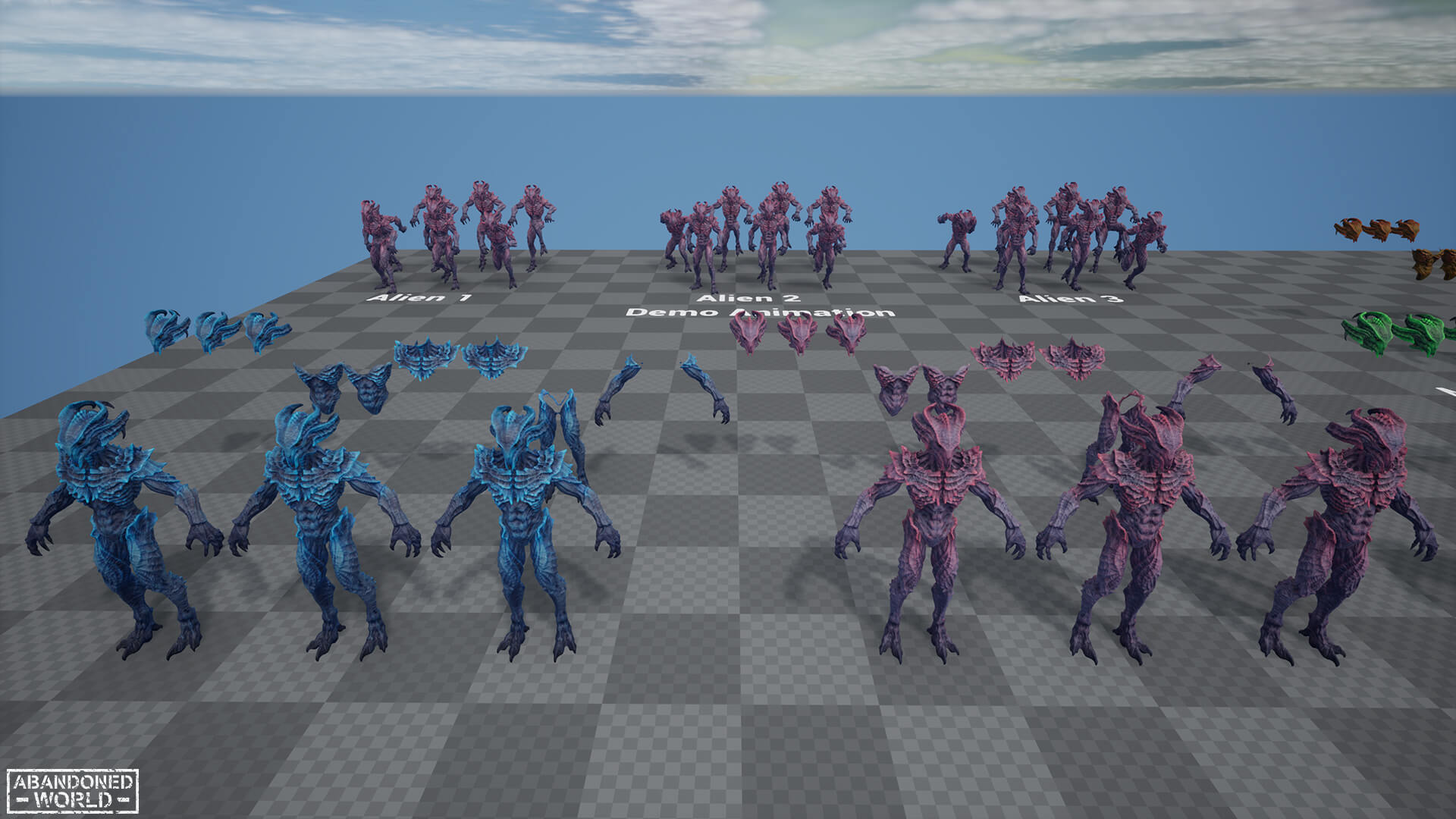 Alien Monster - 3D Model by Abandoned World