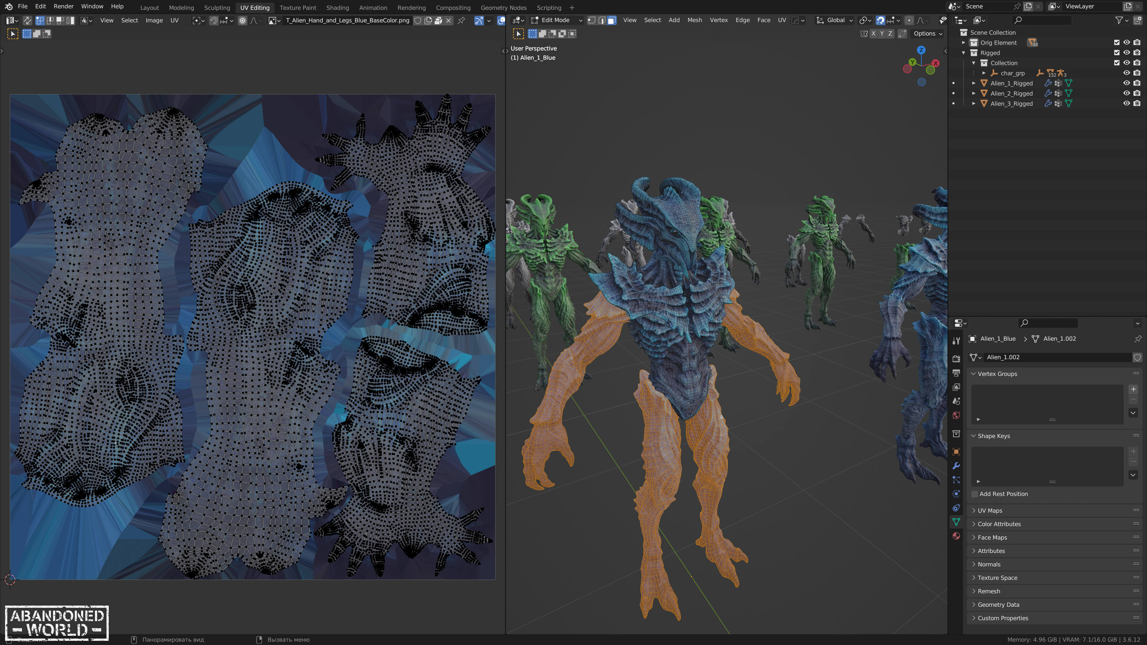 Alien Monster - 3D Model by Abandoned World