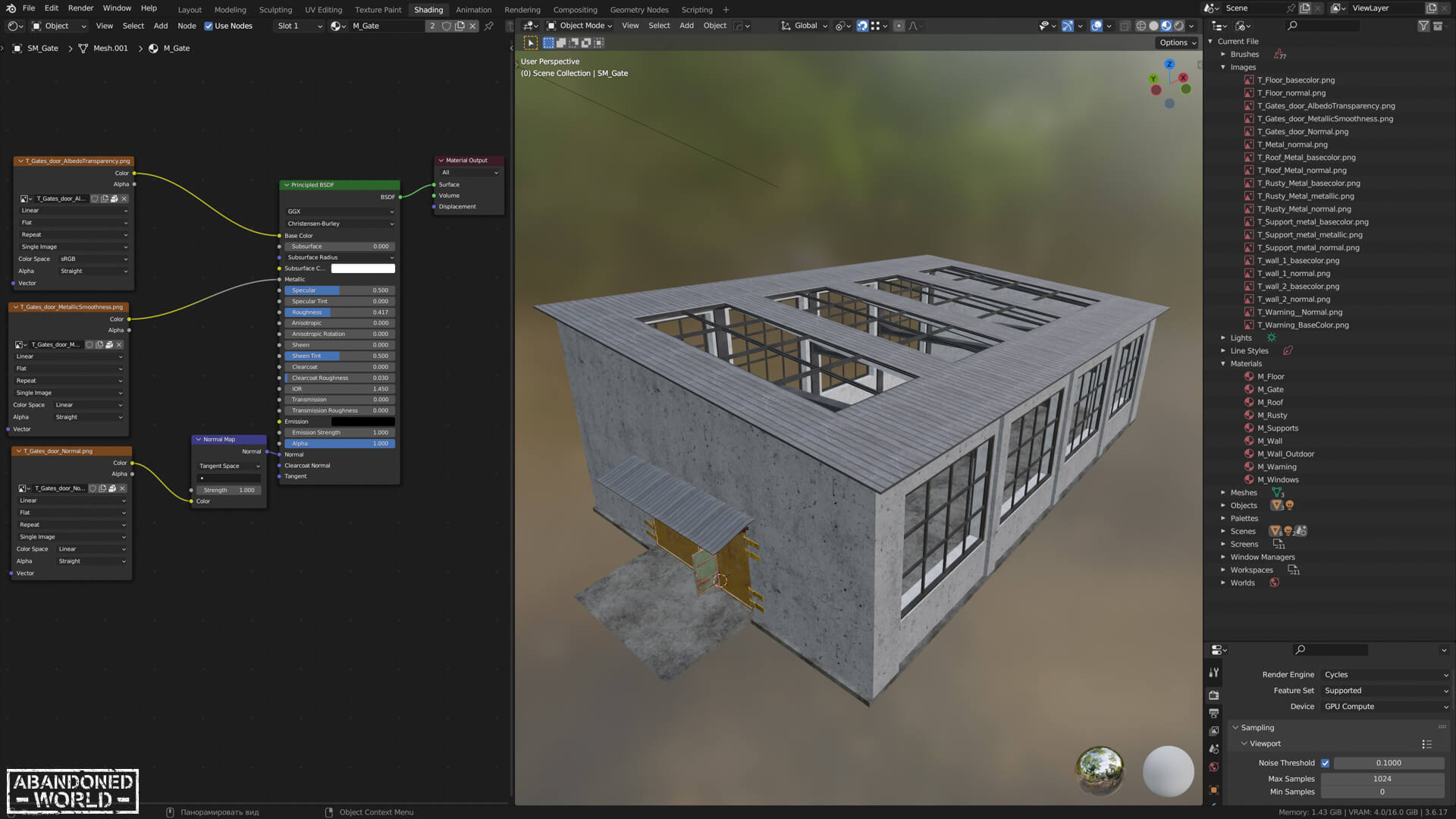 Big Industrial Warehouse - 3D Model by Abandoned World