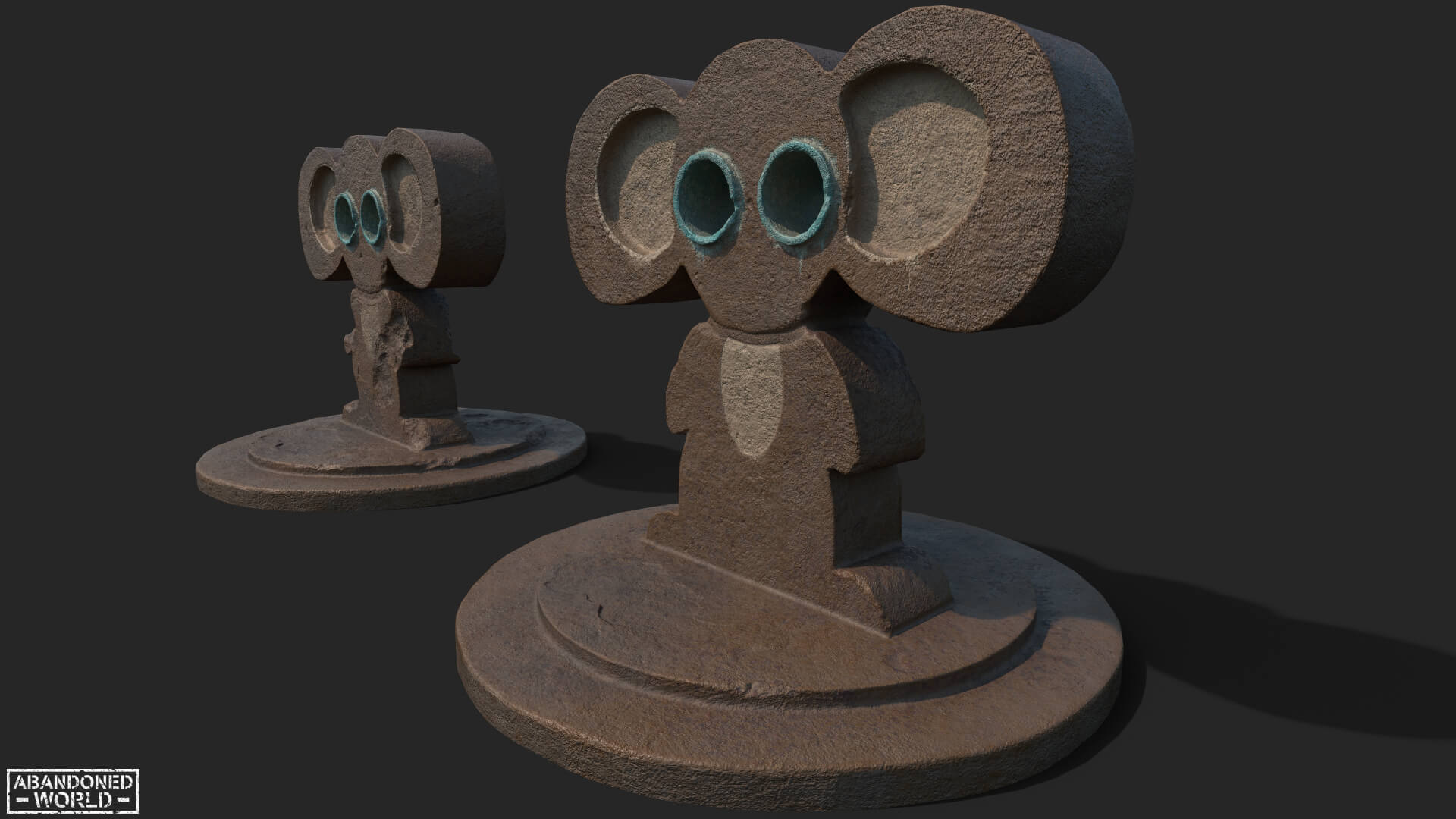 Cheburashka Sculpture - 3D Model by Abandoned World
