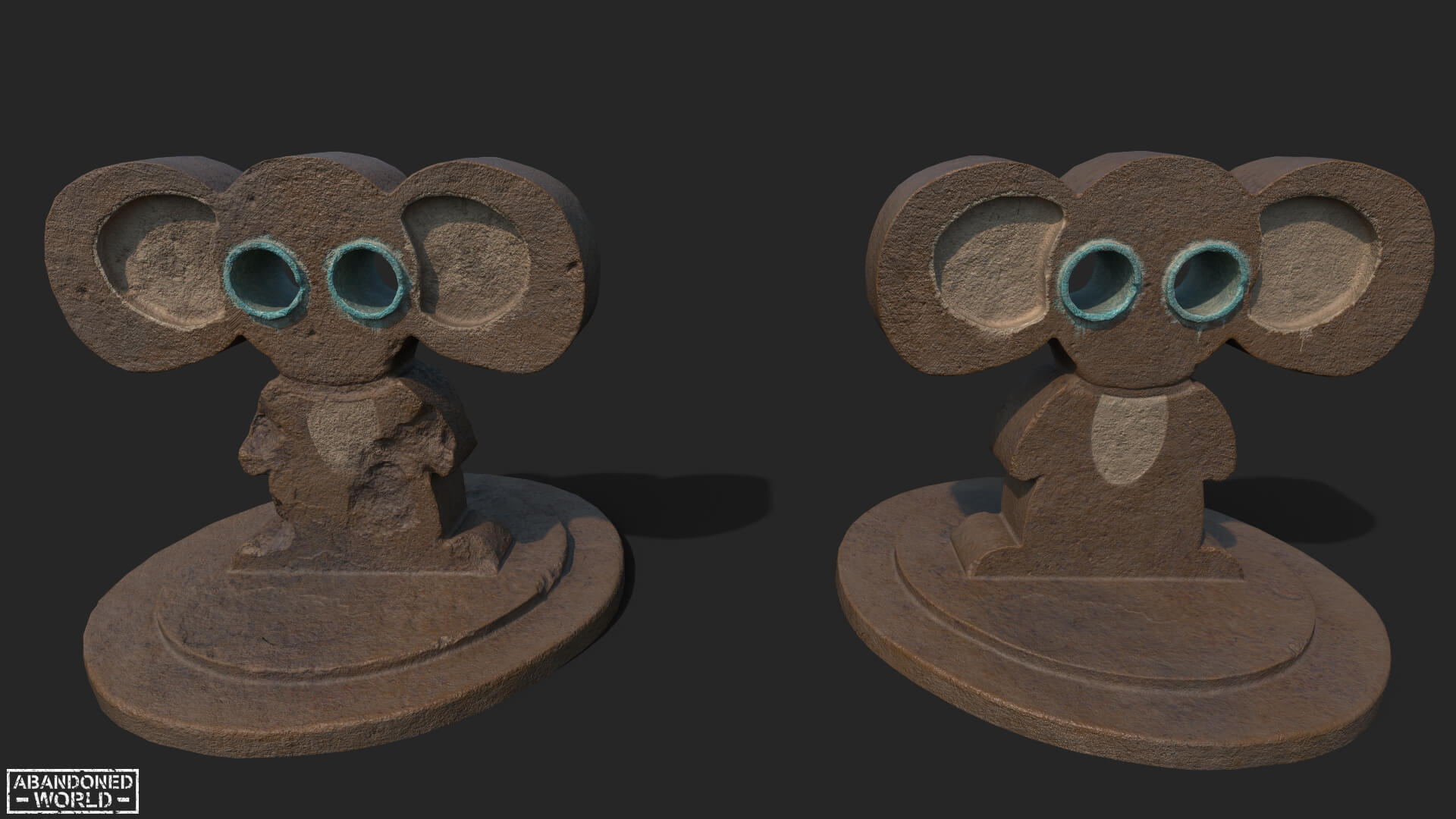 Cheburashka Sculpture - 3D Model by Abandoned World