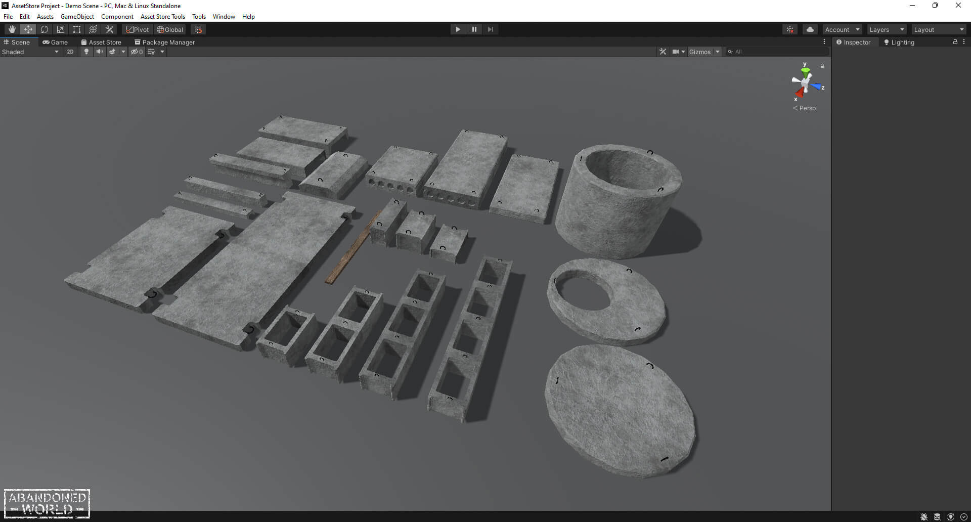Concrete Blocks Pack - 3D Model by Abandoned World