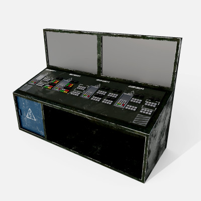 Control Panel With Monitor - 3D Model by Abandoned World