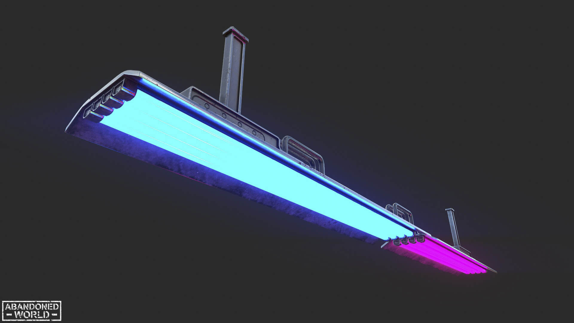 CyberPunk Neon Lamps Set - 3D Model by Abandoned World