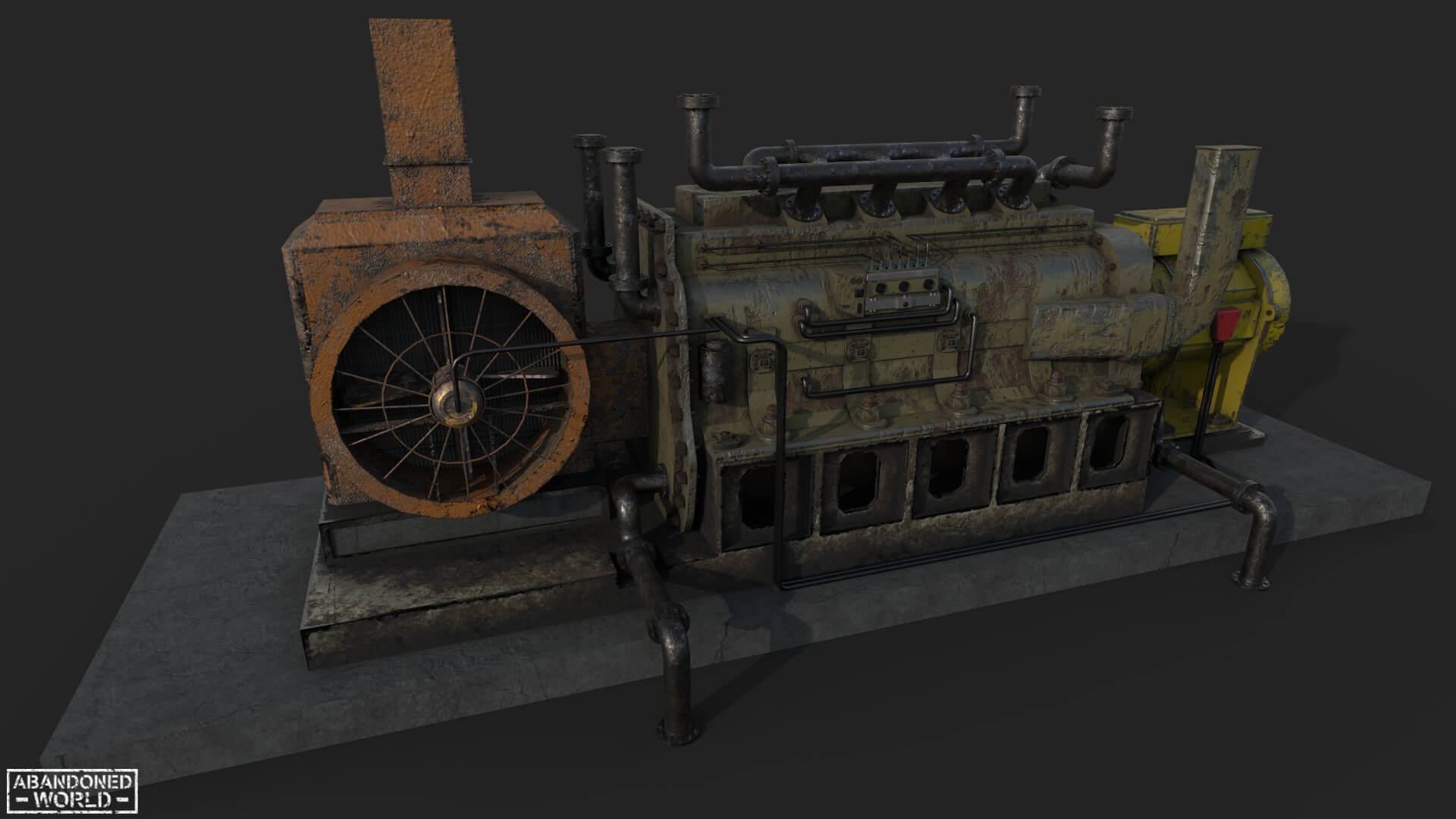 Diesel Generator Old - 3D Model by Abandoned World