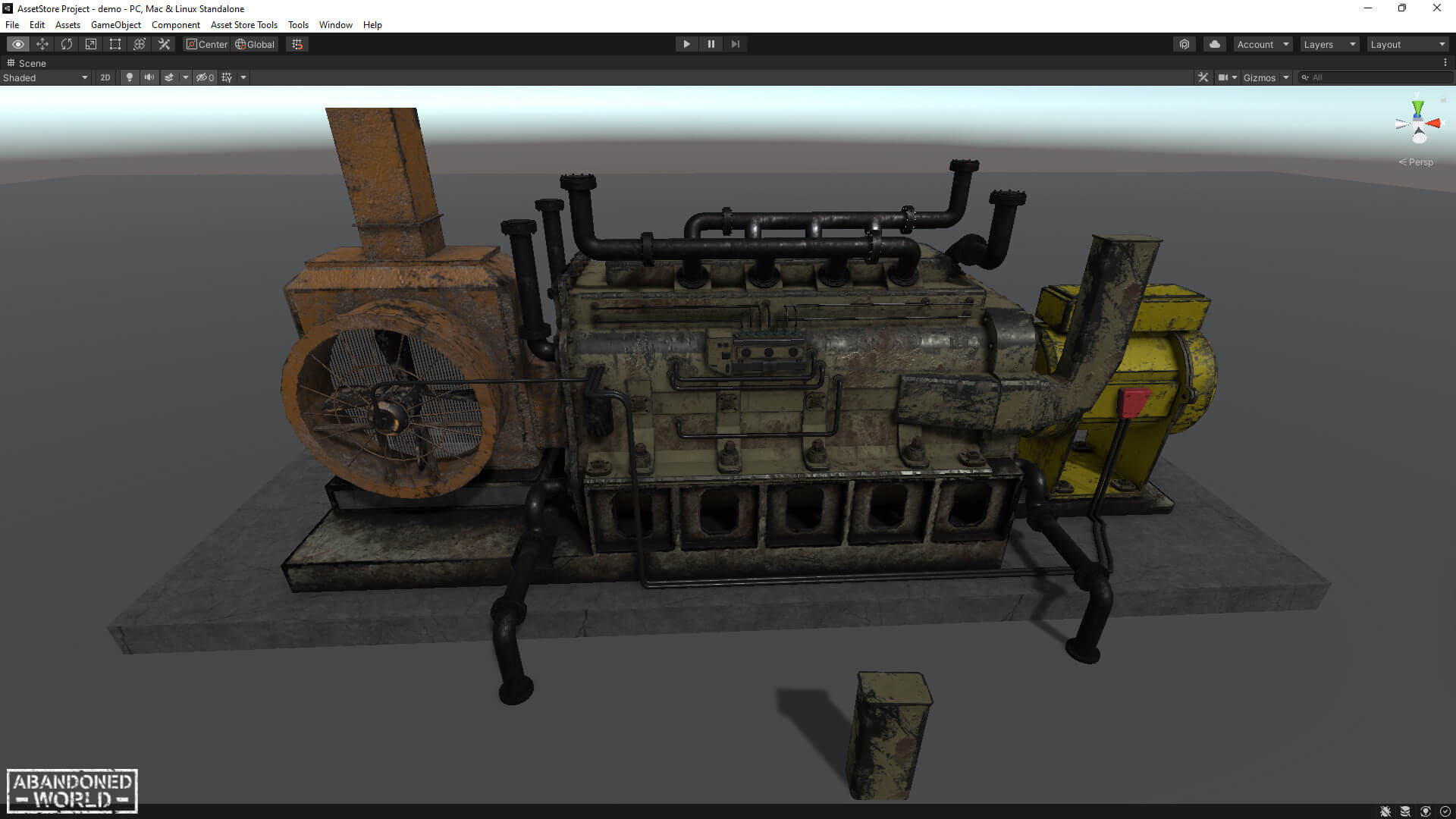 Diesel Generator Old - 3D Model by Abandoned World