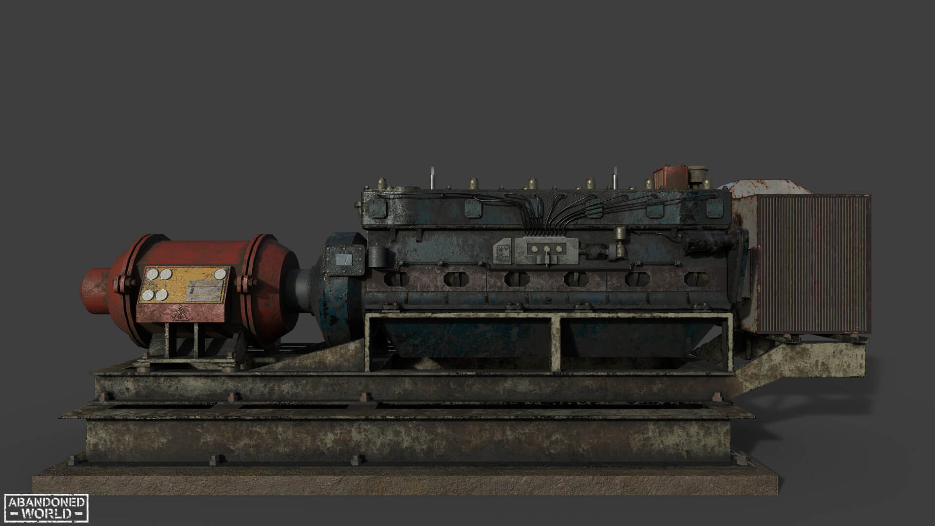 Diesel Generator Old - 3D Model by Abandoned World