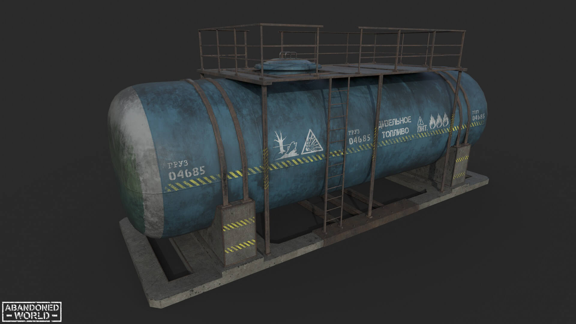 Fuel Tank Diesel - 3D Model by Abandoned World
