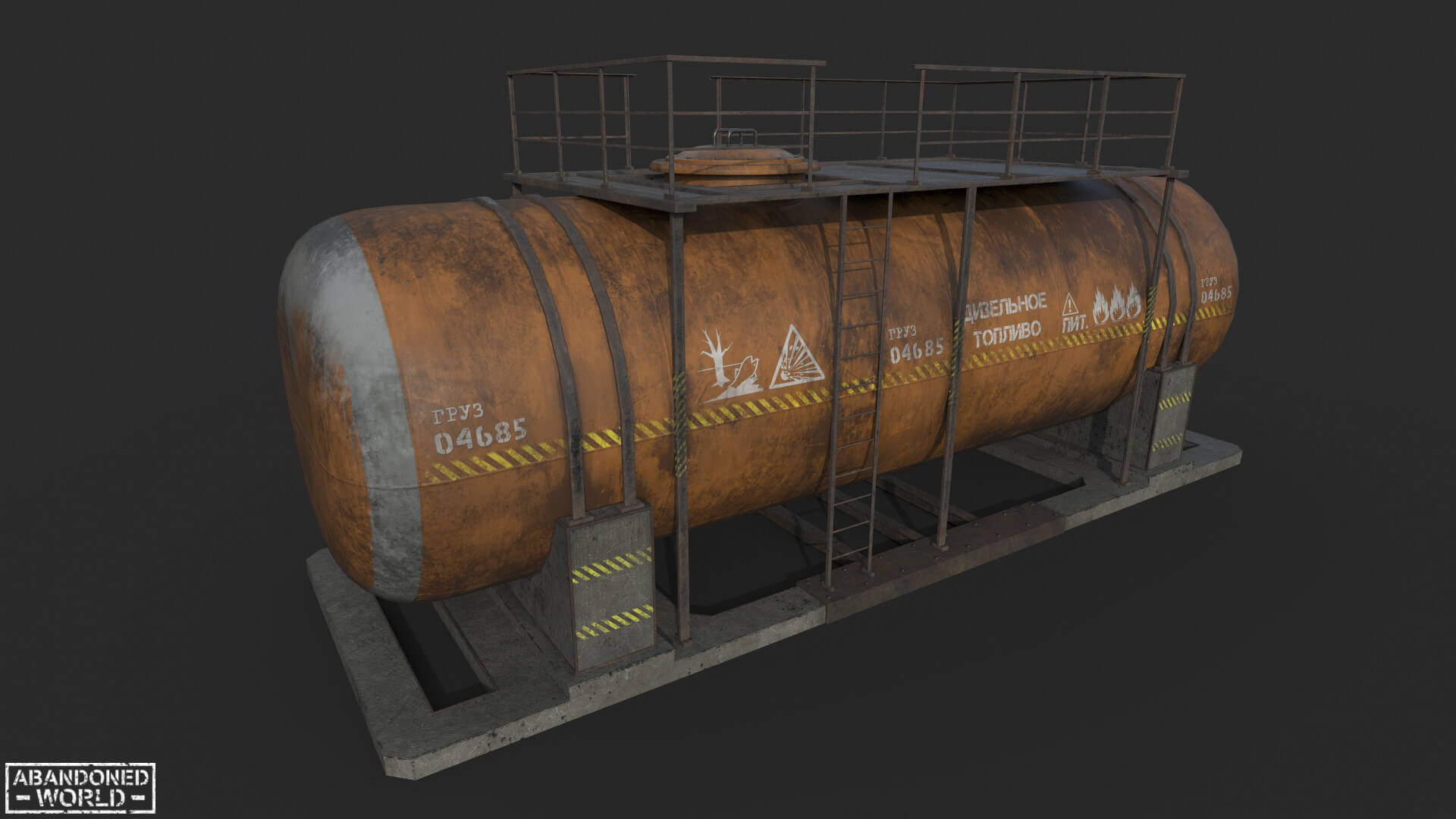 Fuel Tank Diesel - 3D Model by Abandoned World