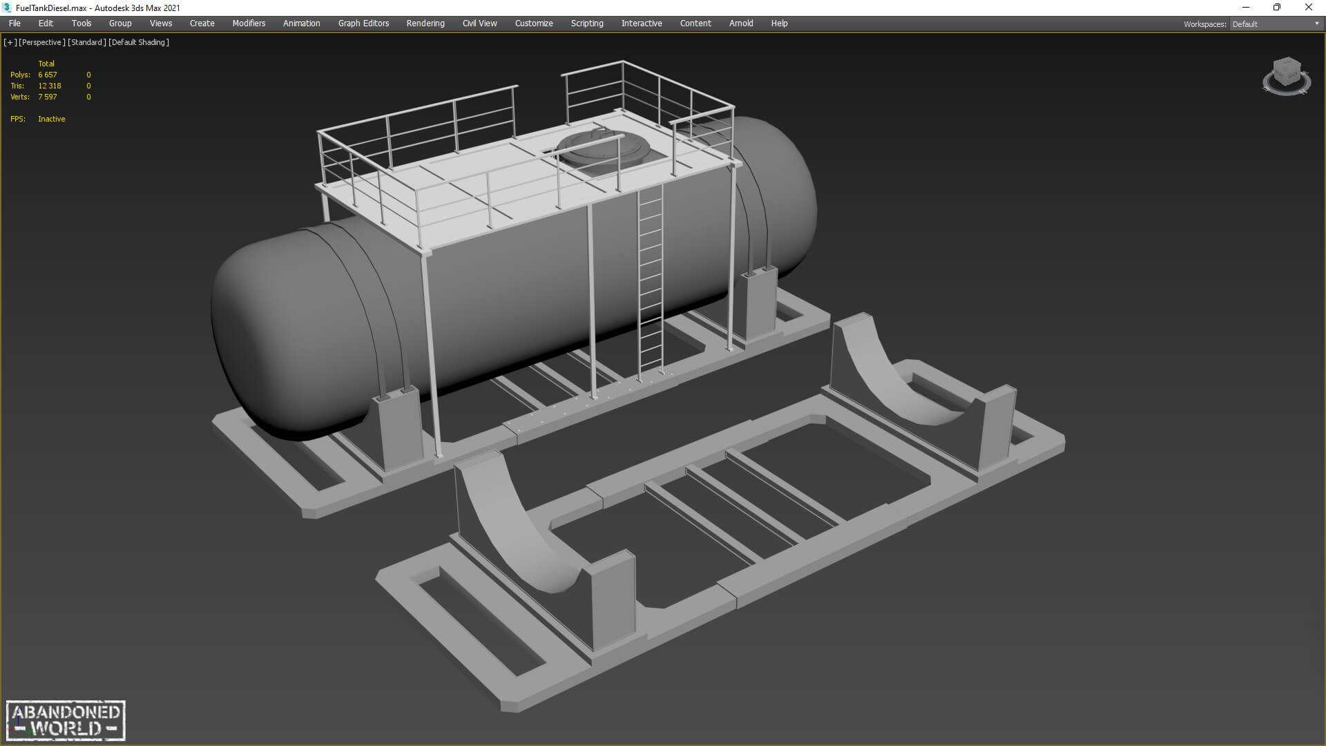 Fuel Tank Diesel - 3D Model by Abandoned World