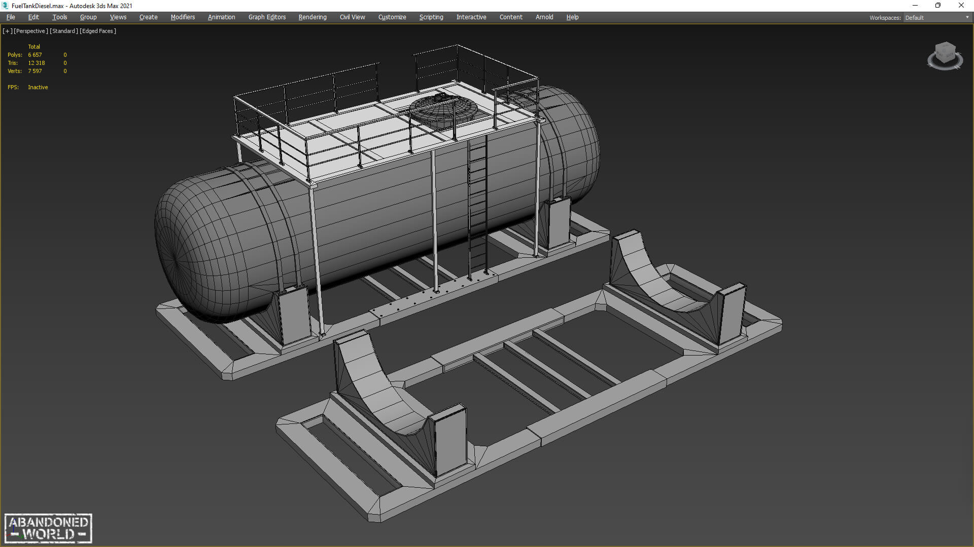 Fuel Tank Diesel - 3D Model by Abandoned World