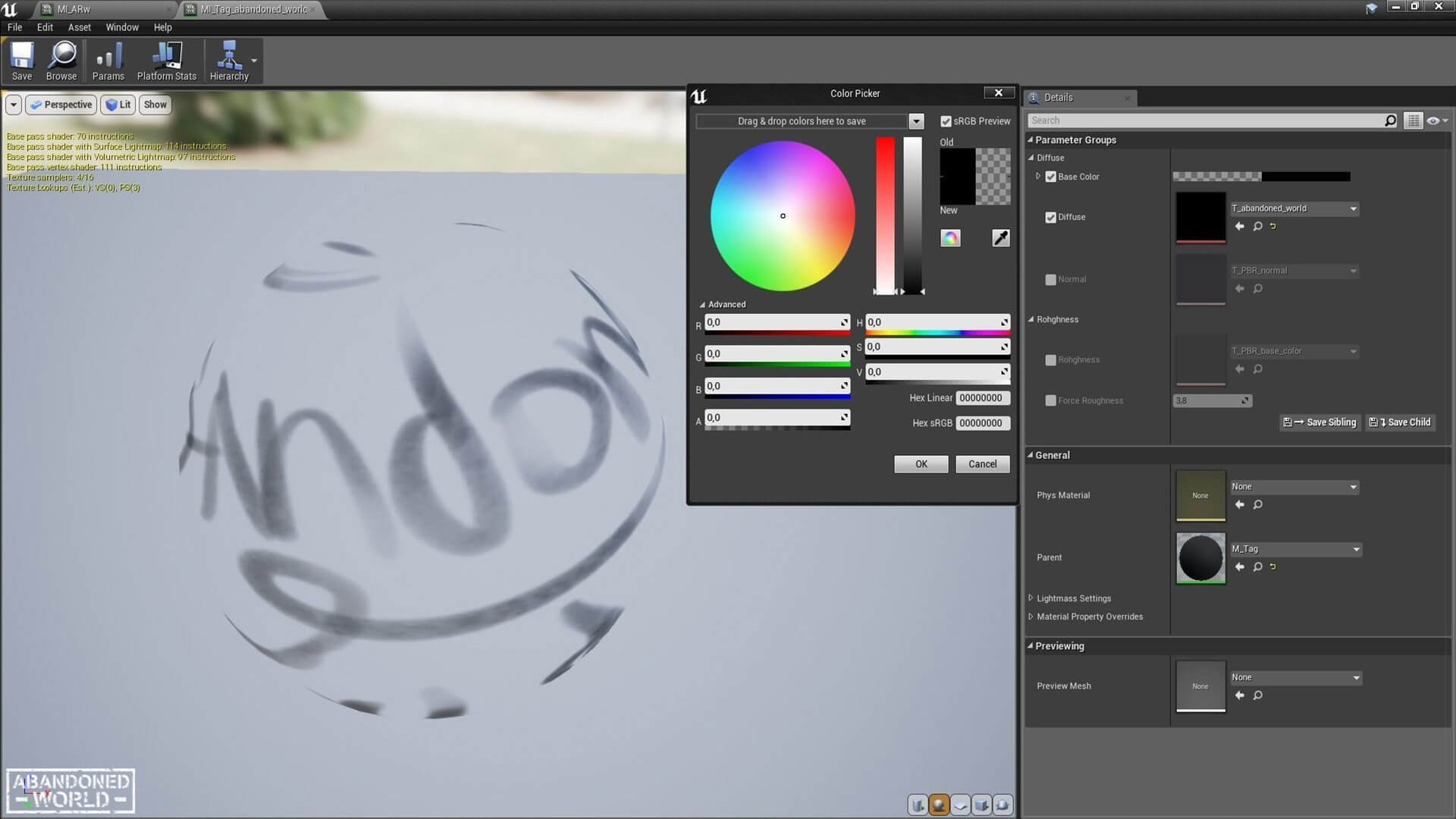 Graffiti Pack Decals for UE & Unity - 3D Material or Shader by Abandoned World