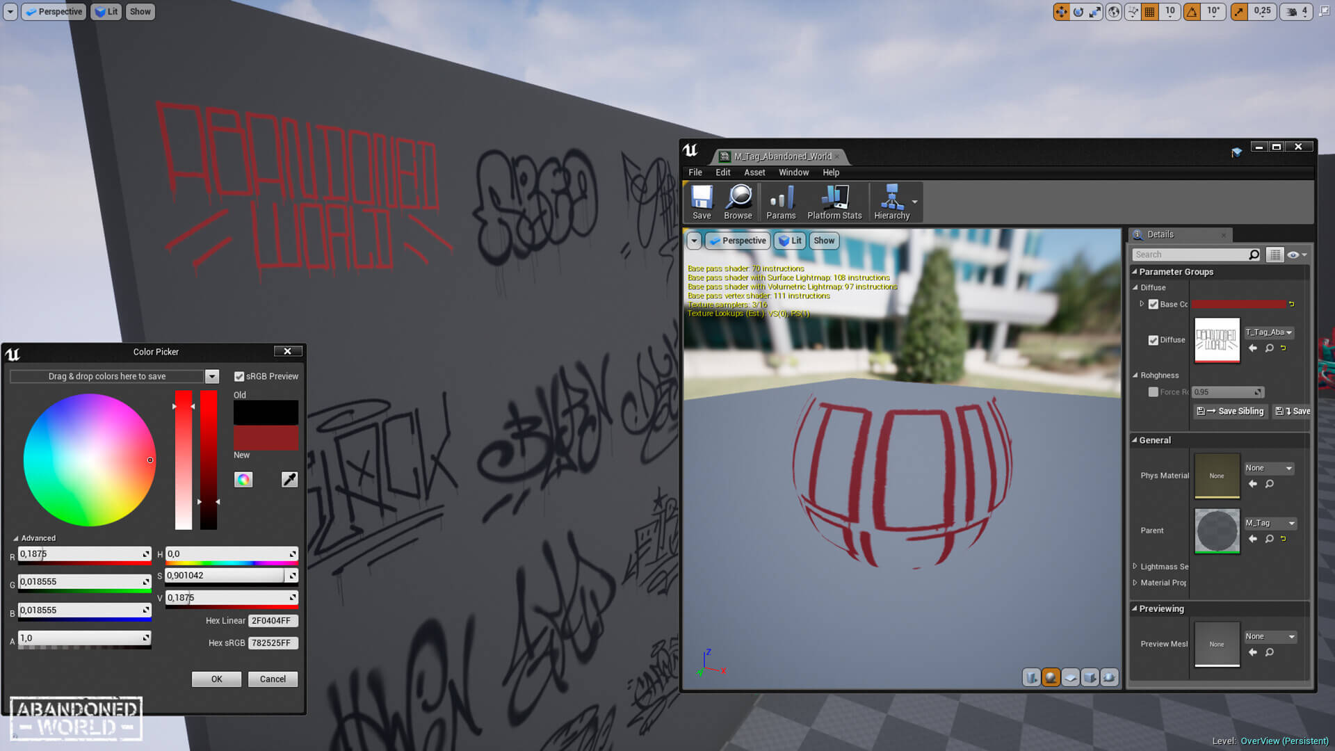 Graffiti Pack Decals IV for UE4 & Unity - 3D Material or Shader by Abandoned World