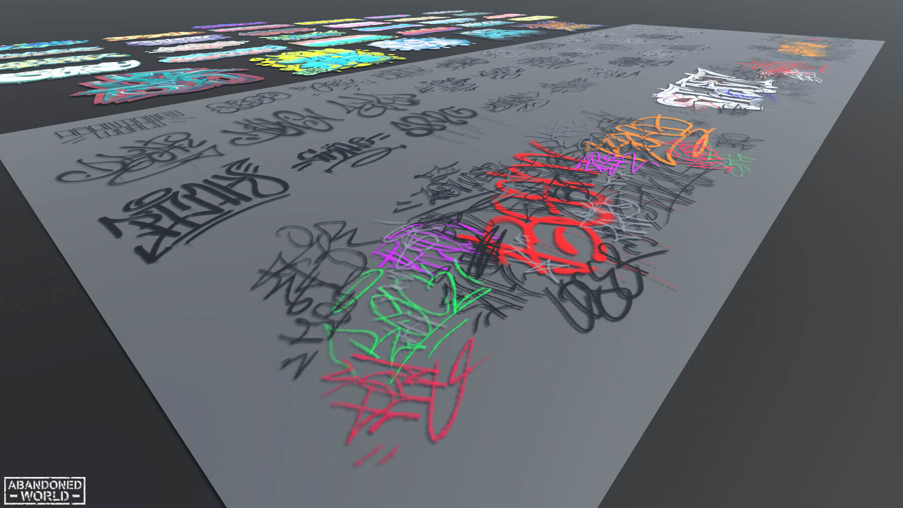 Graffiti Pack Decals IV for UE4 & Unity - 3D Material or Shader by ...