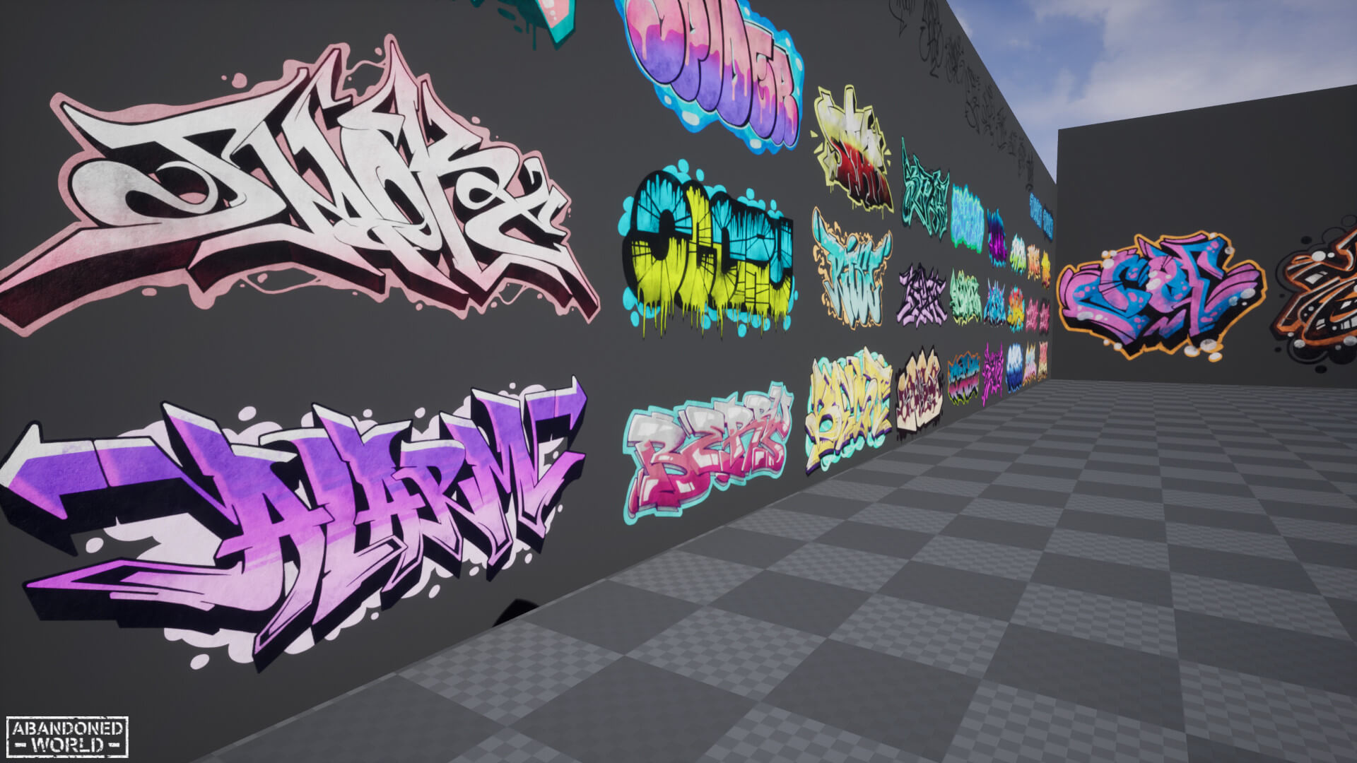 Graffiti Pack Decals 5 in 1 for UE4 & Unity by Abandoned World