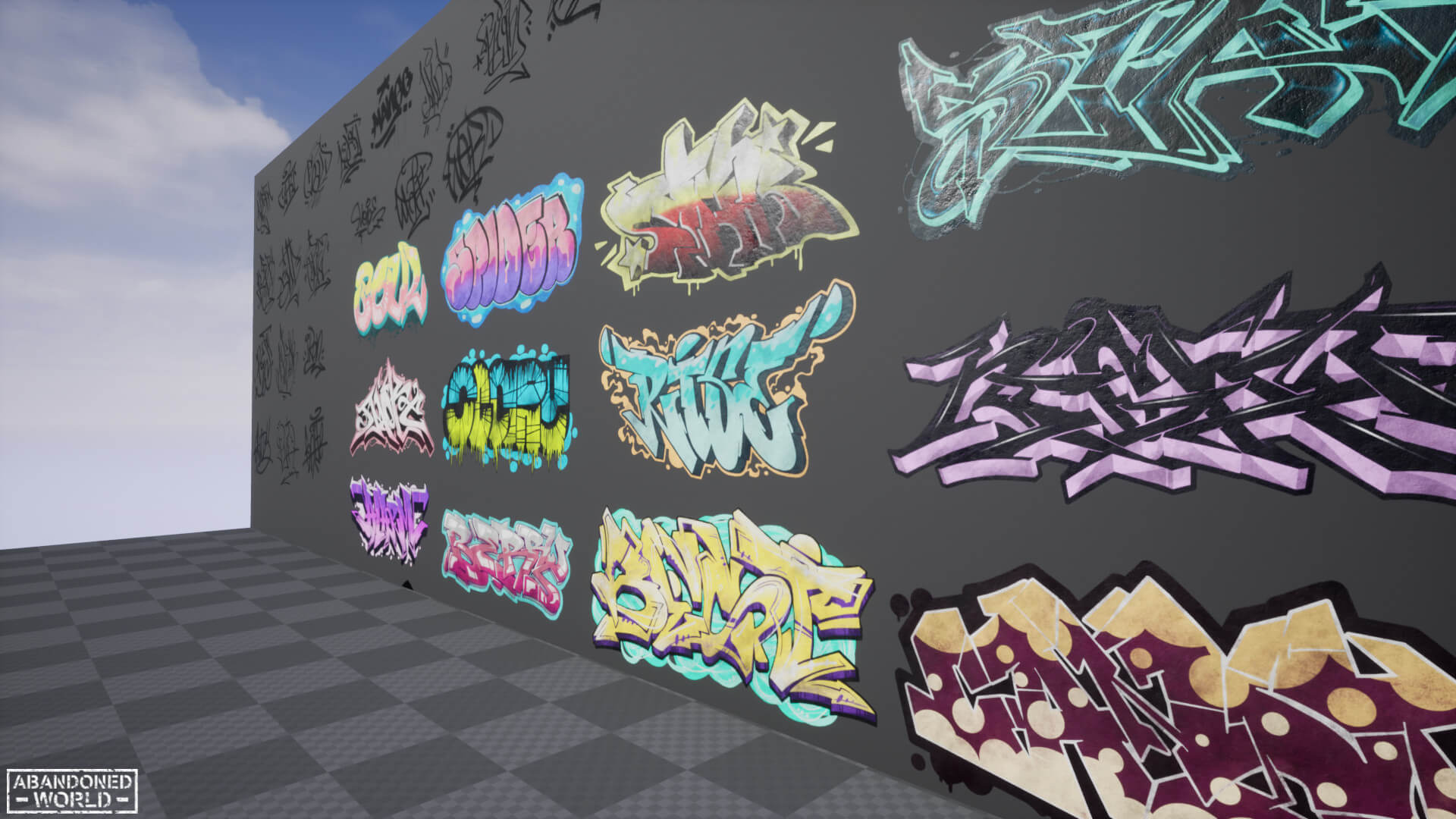 Graffiti Pack Decals V for UE4 & Unity - 3D Material or Shader by ...
