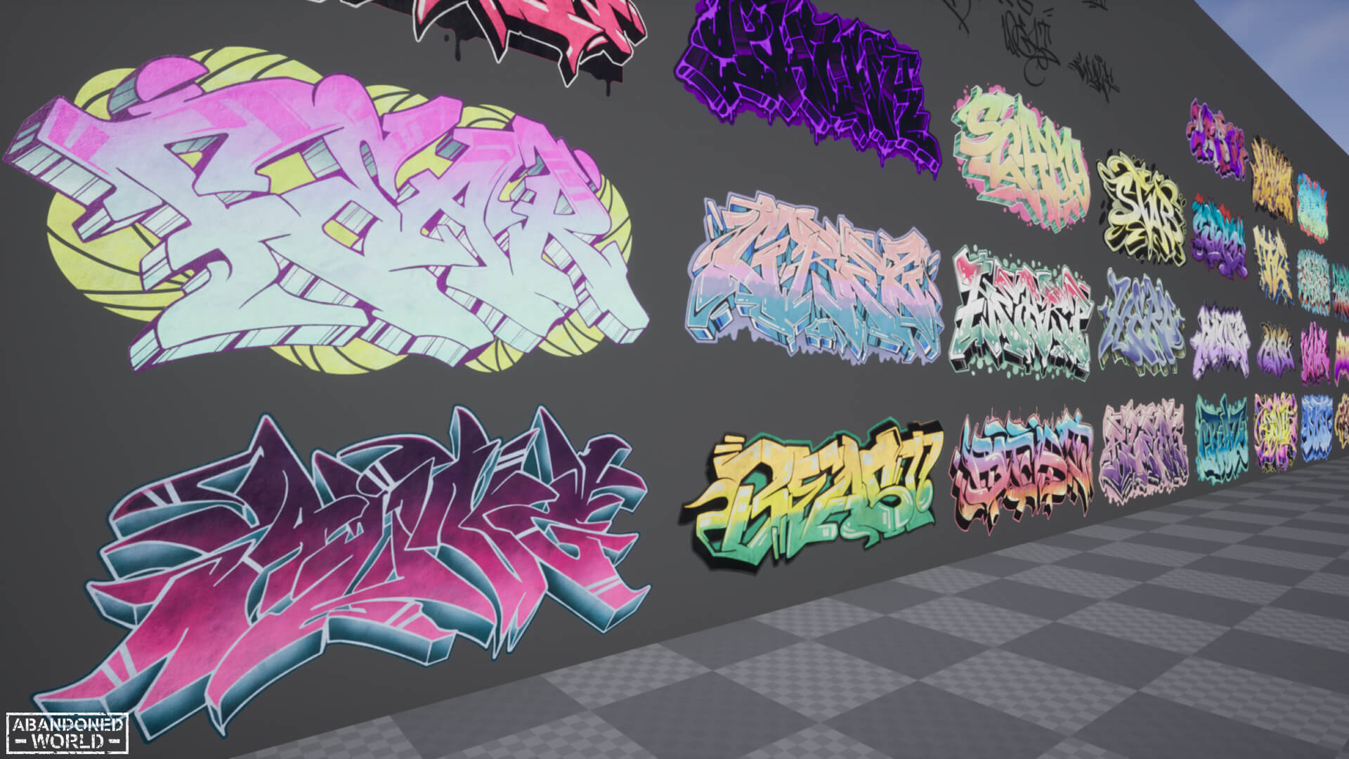 Graffiti Pack Decals VI for UE4 & Unity - 3D Material or Shader by Abandoned World