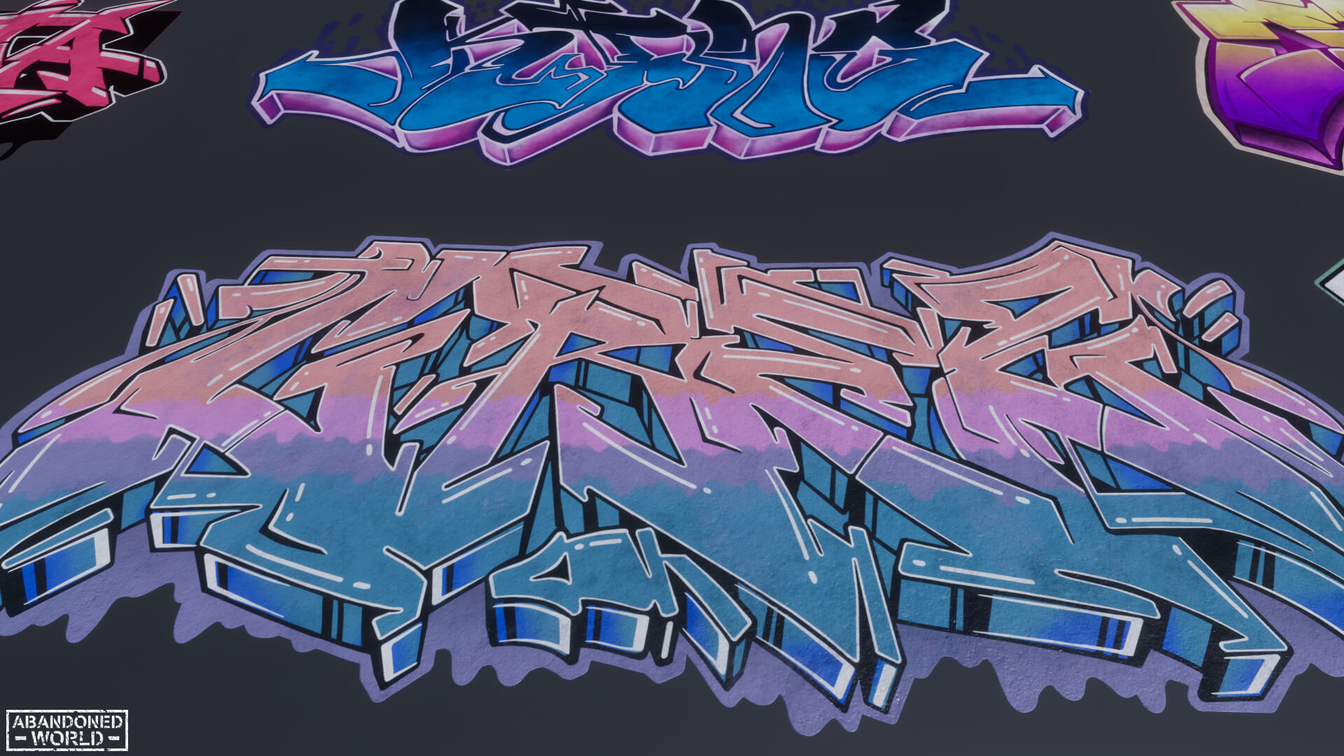 Graffiti Pack Decals VI for UE4 & Unity - 3D Material or Shader by ...