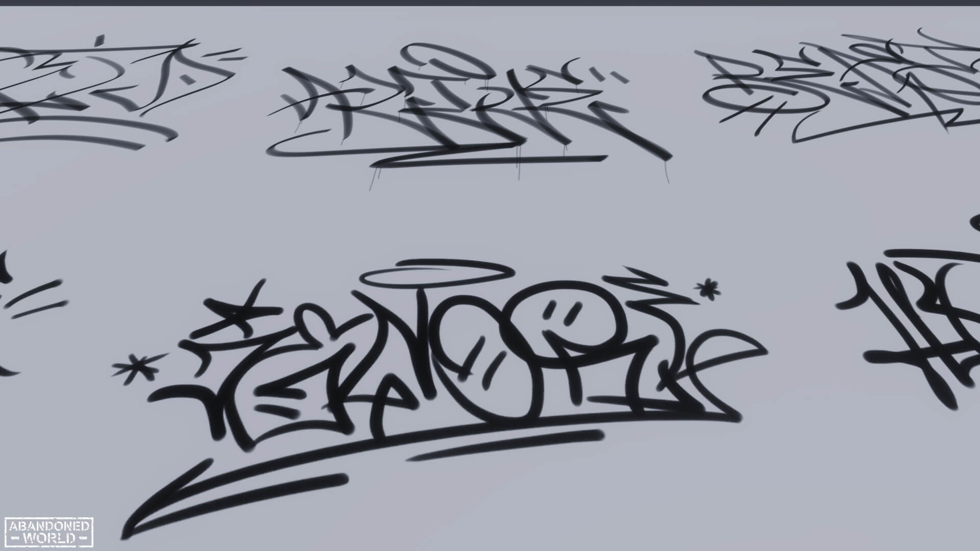 Graffiti Pack Decals VI for UE4 & Unity - 3D Material or Shader by ...