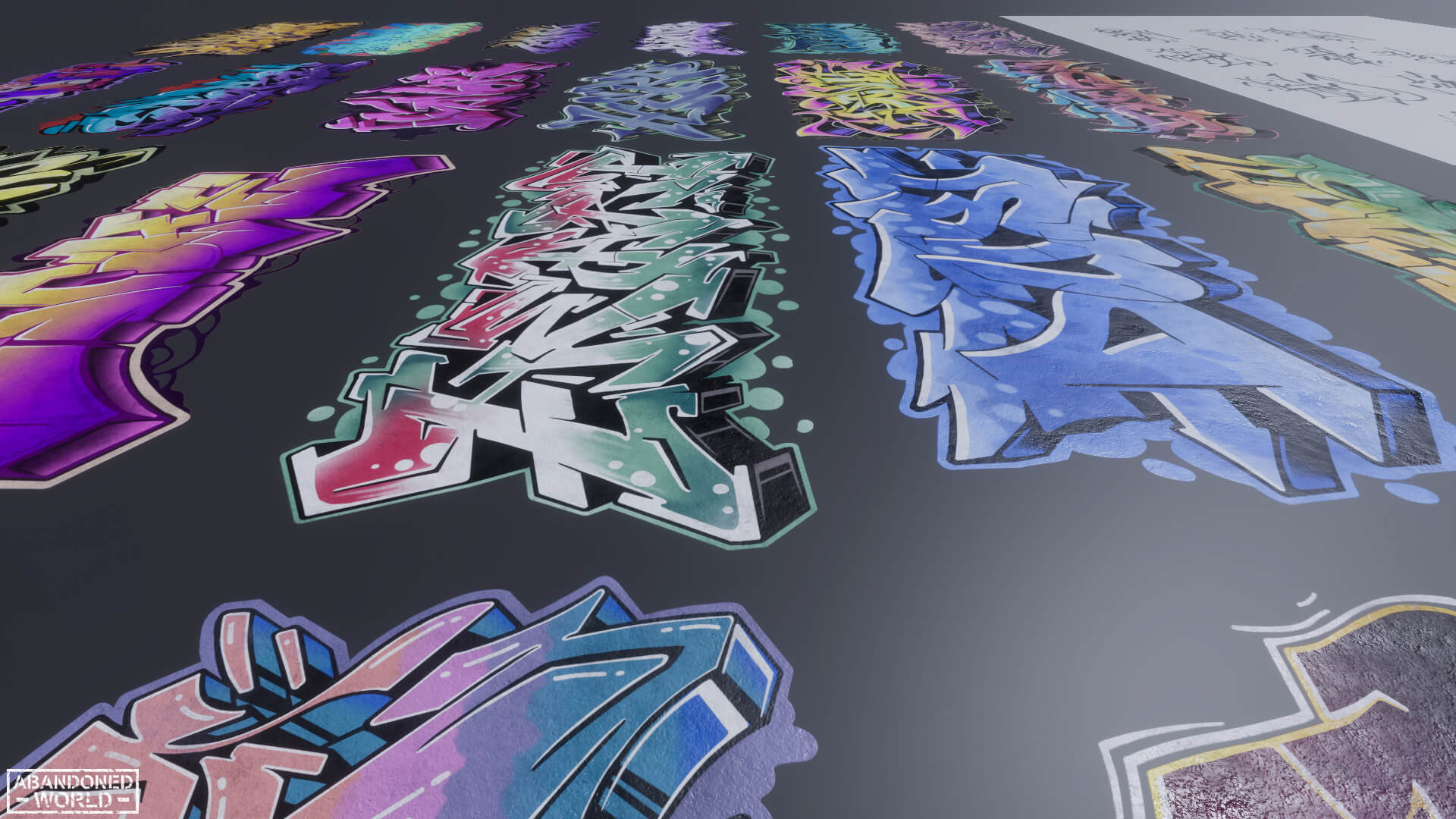 Graffiti Pack Decals VI for UE4 & Unity - 3D Material or Shader by ...