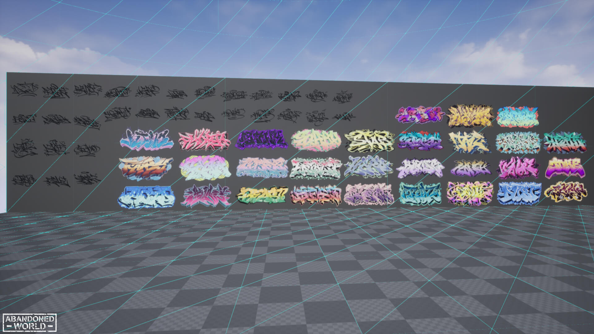 Graffiti Pack Decals VI for UE & Unity - 3D Material or Shader by ...