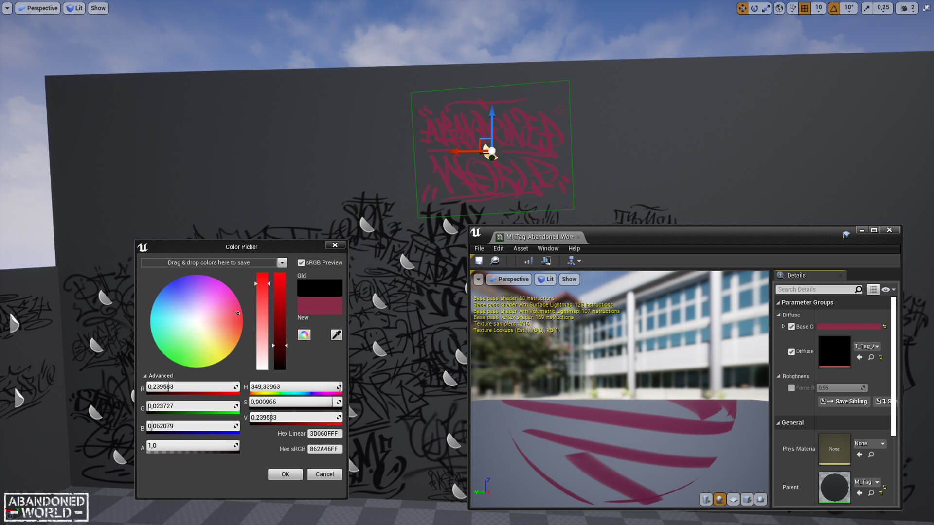 Graffiti Tag Pack Decals for UE & Unity - 3D Material or Shader by ...