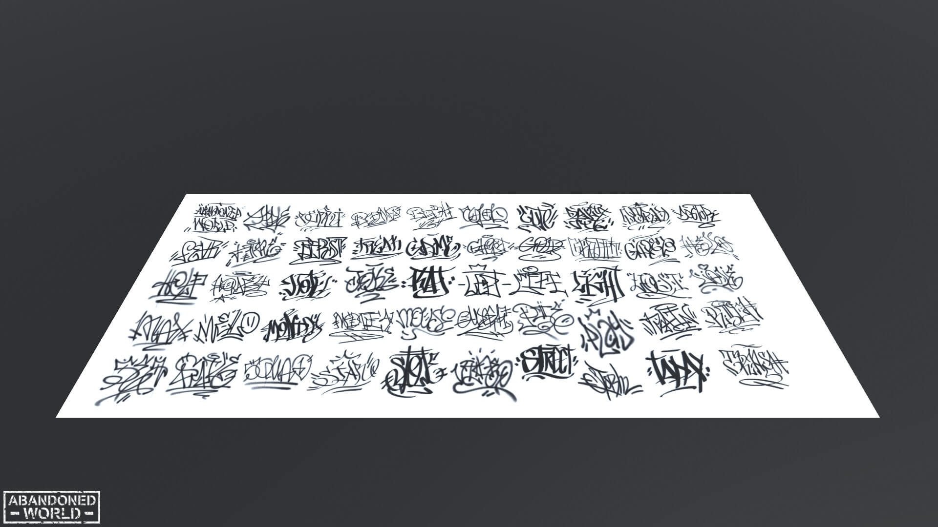 Graffiti Tag Pack Decals for UE & Unity - 3D Material or Shader by ...