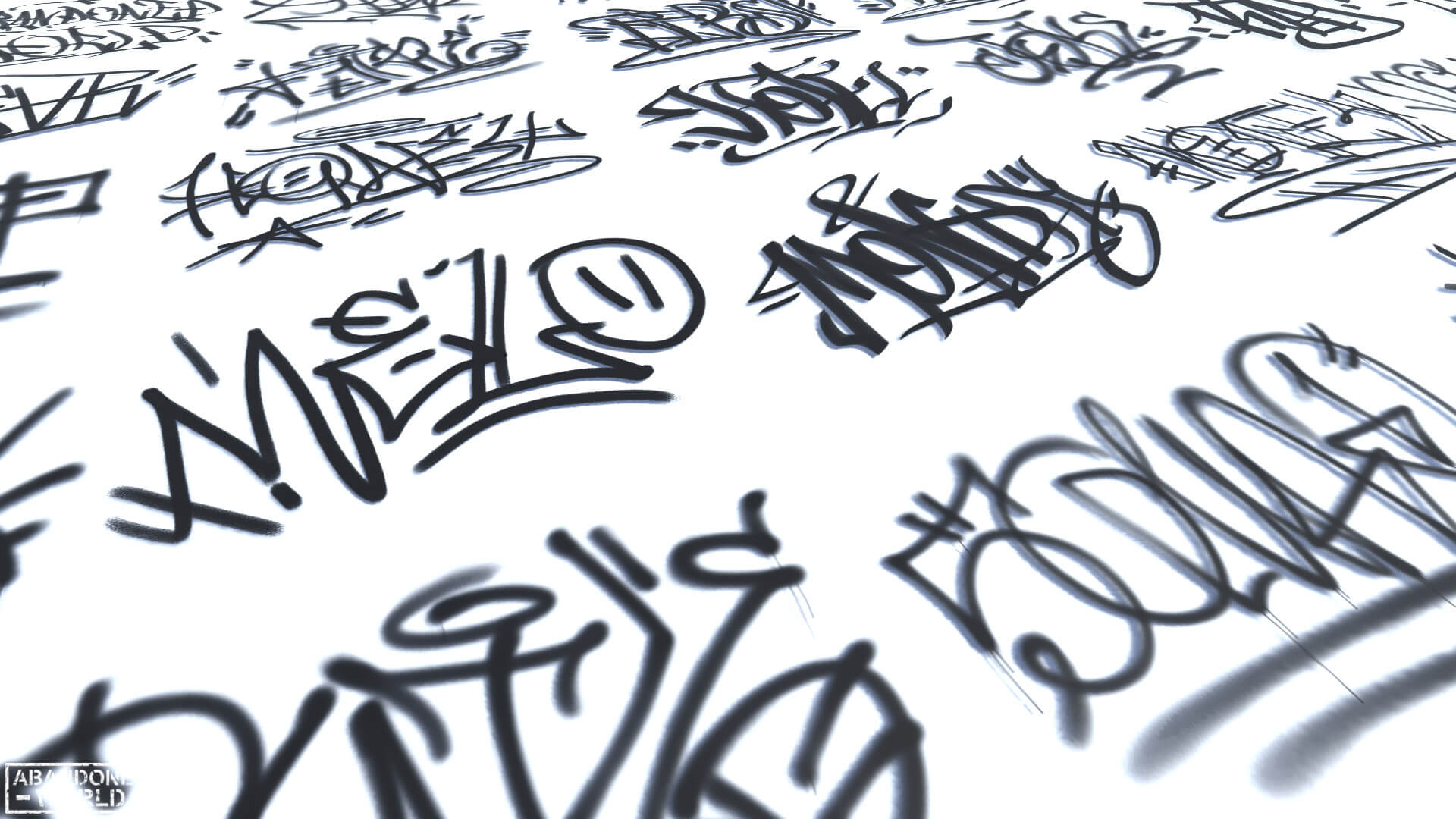 Graffiti Tag Pack Decals for UE & Unity - 3D Material or Shader by ...