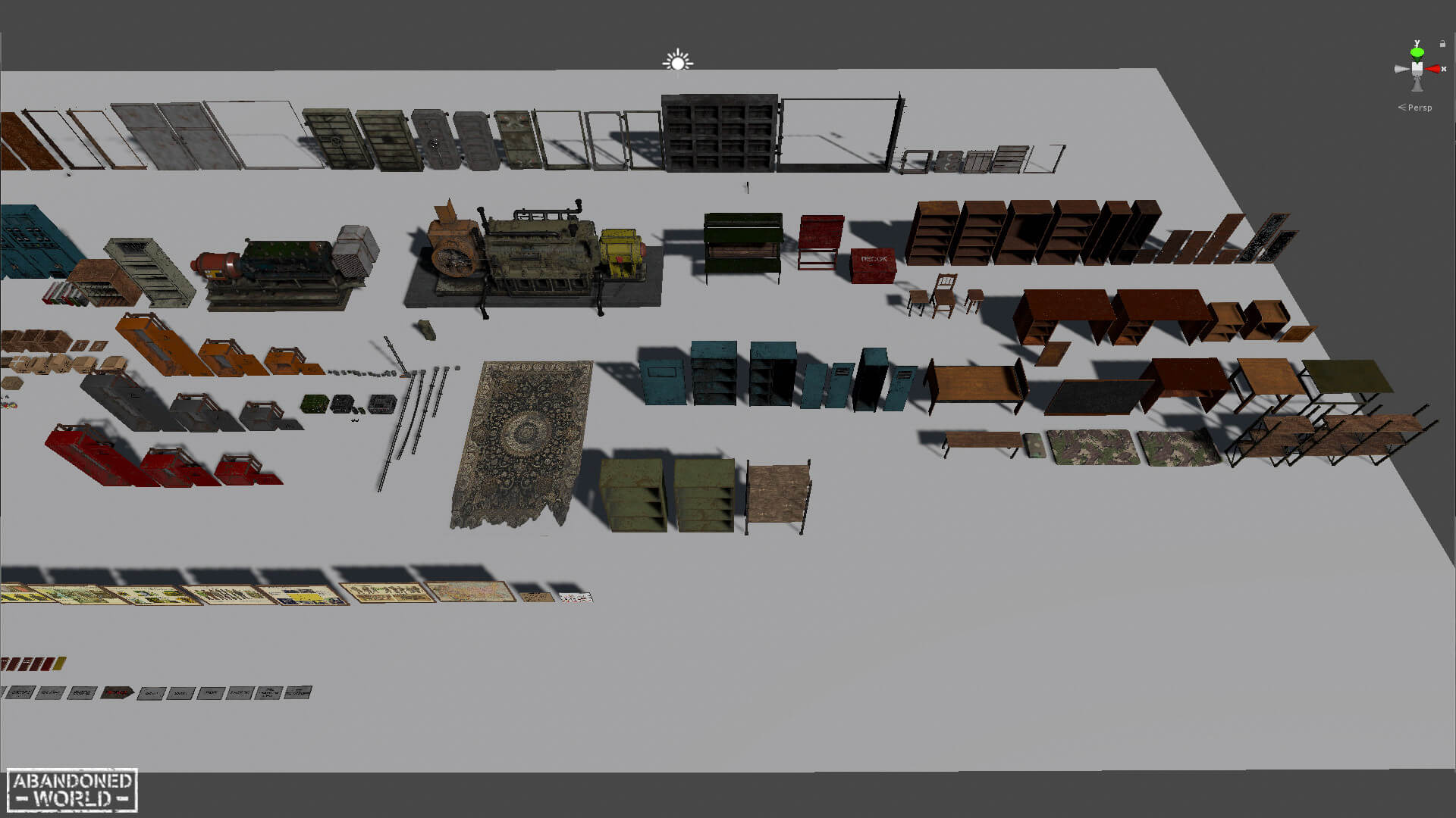 Industrial Underground Props Pack for Unity - 3D Model by Abandoned World