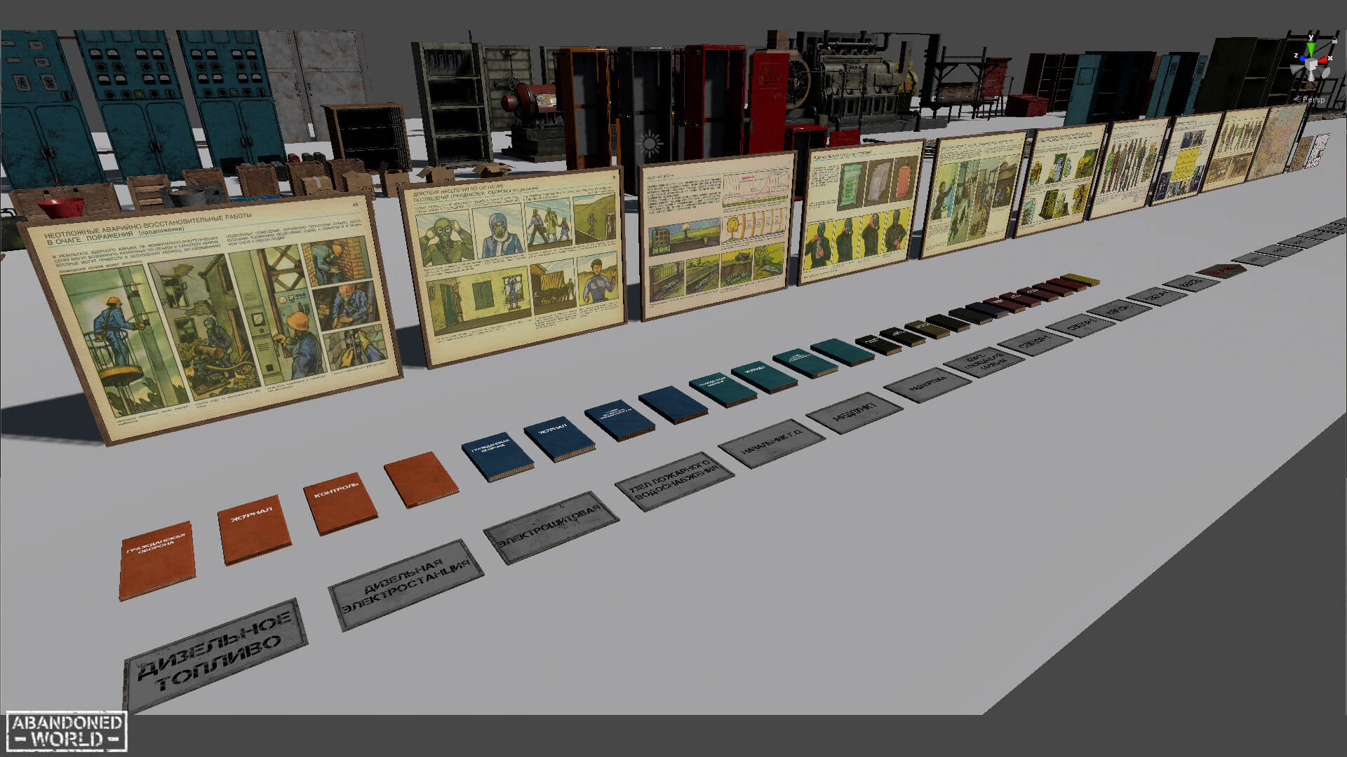 Industrial Underground Props Pack for Unity - 3D Model by Abandoned World