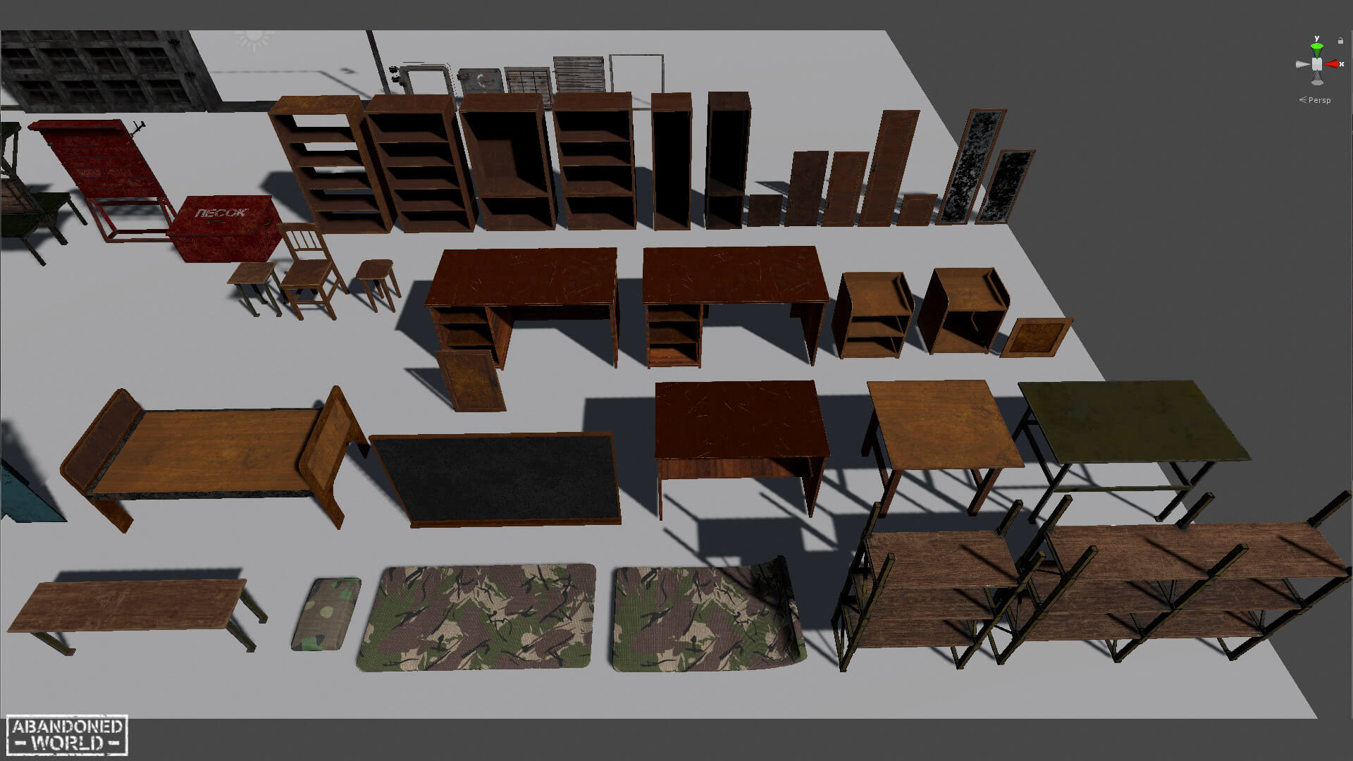 Industrial Underground Props Pack for Unity - 3D Model by Abandoned World