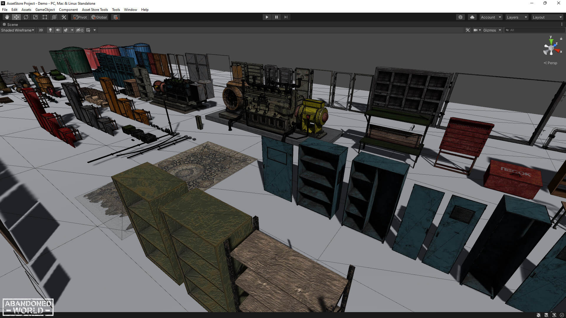 Industrial Underground Props Pack for Unity - 3D Model by Abandoned World