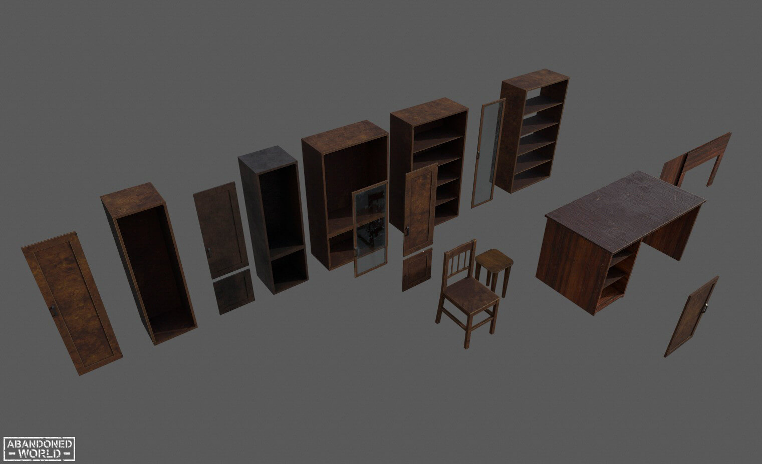 Industrial Underground Props Pack for Unity - 3D Model by Abandoned World