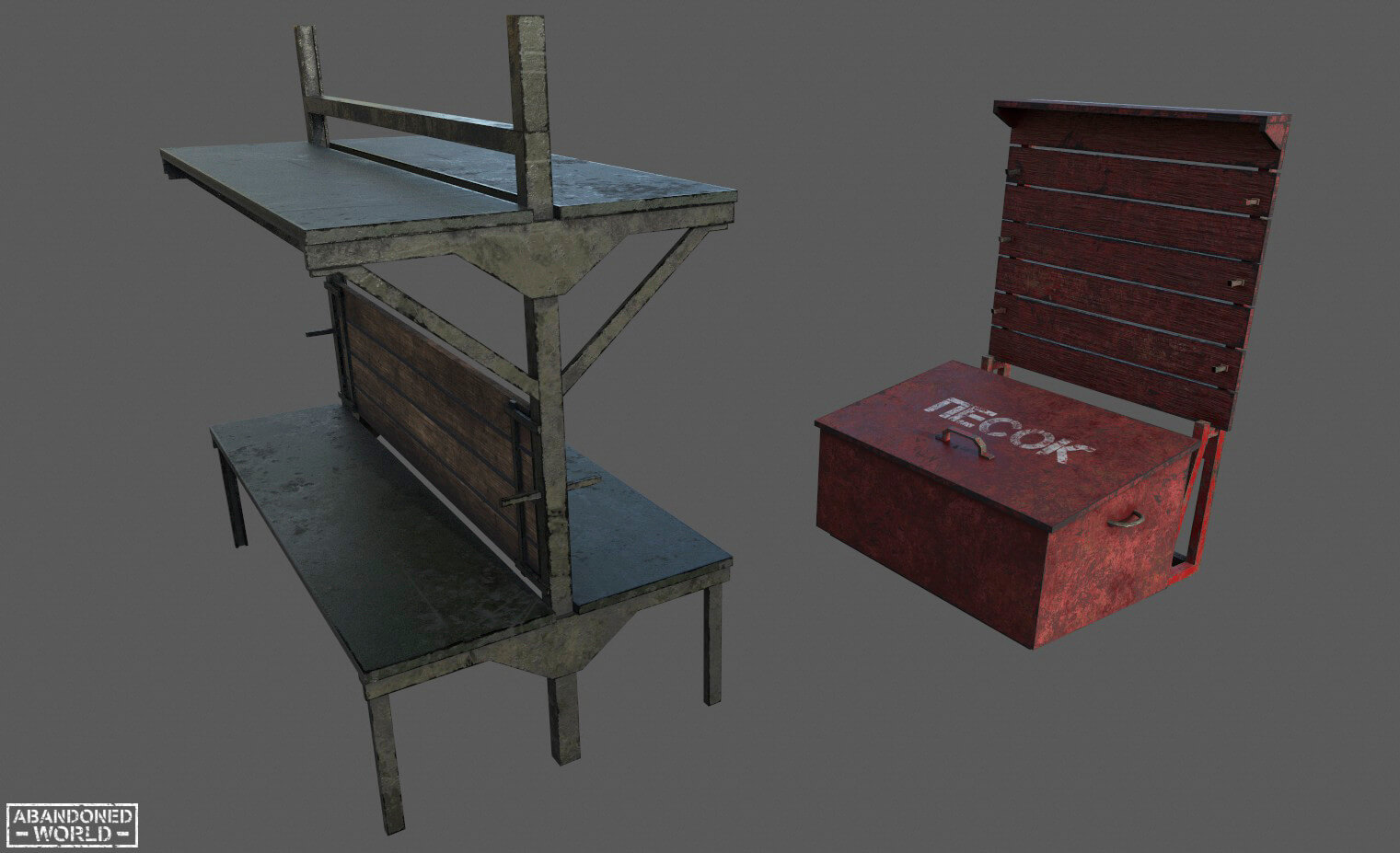 Industrial Underground Props Pack for Unity - 3D Model by Abandoned World