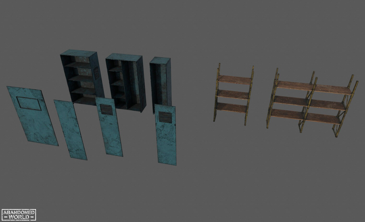 Industrial Underground Props Pack for Unity - 3D Model by Abandoned World