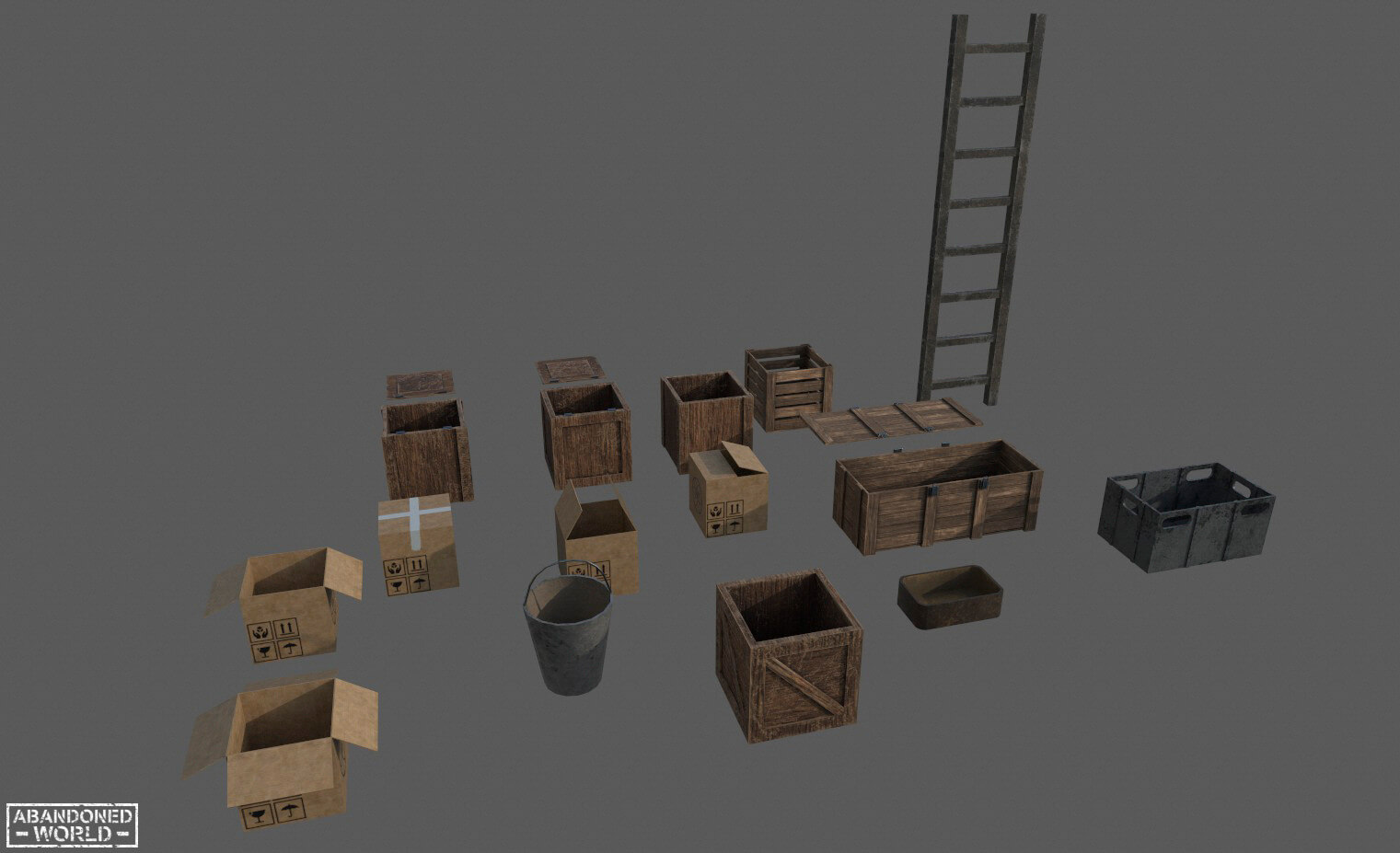 Industrial Underground Props Pack for Unity - 3D Model by Abandoned World