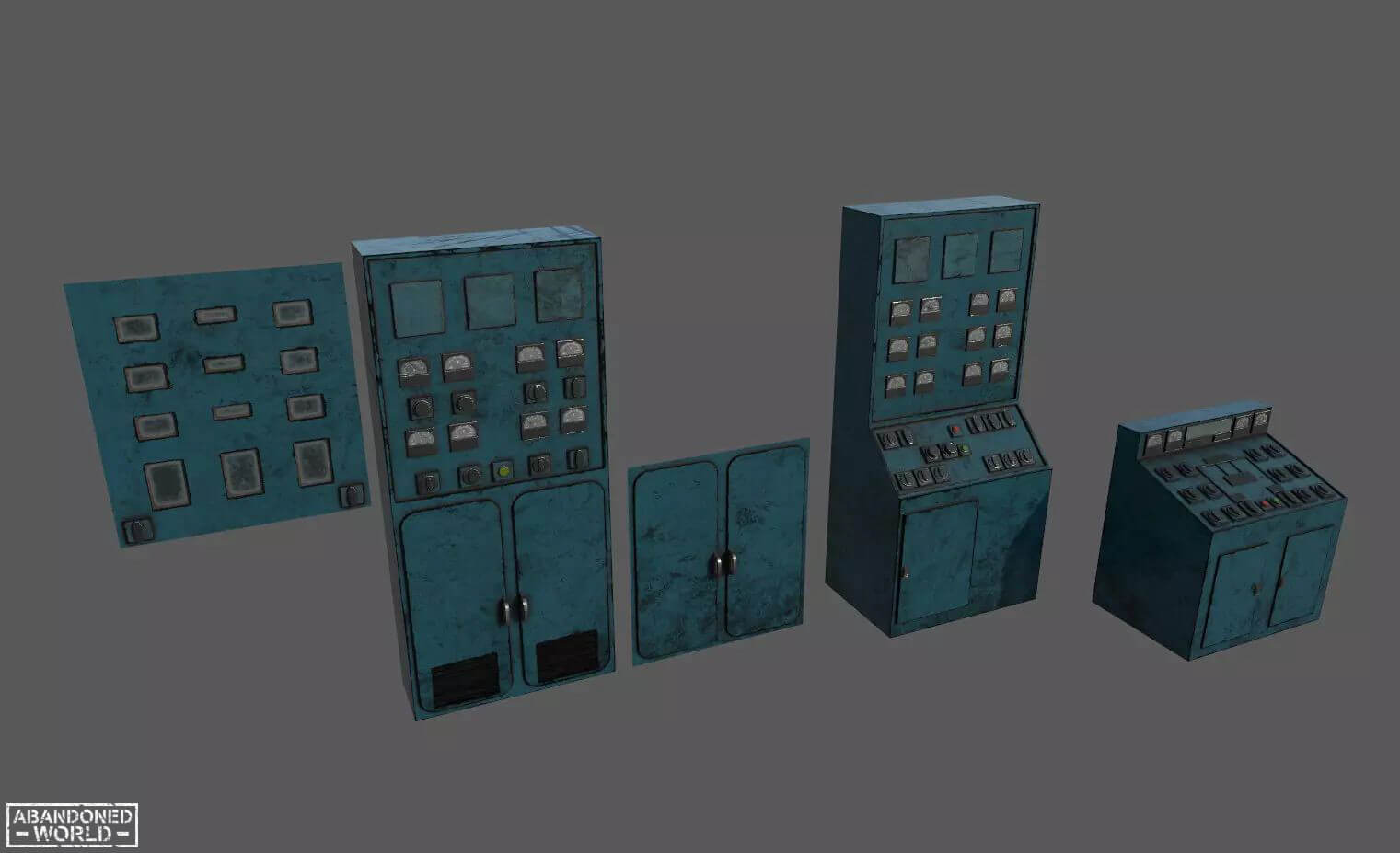 Industrial Underground Props Pack for Unity - 3D Model by Abandoned World