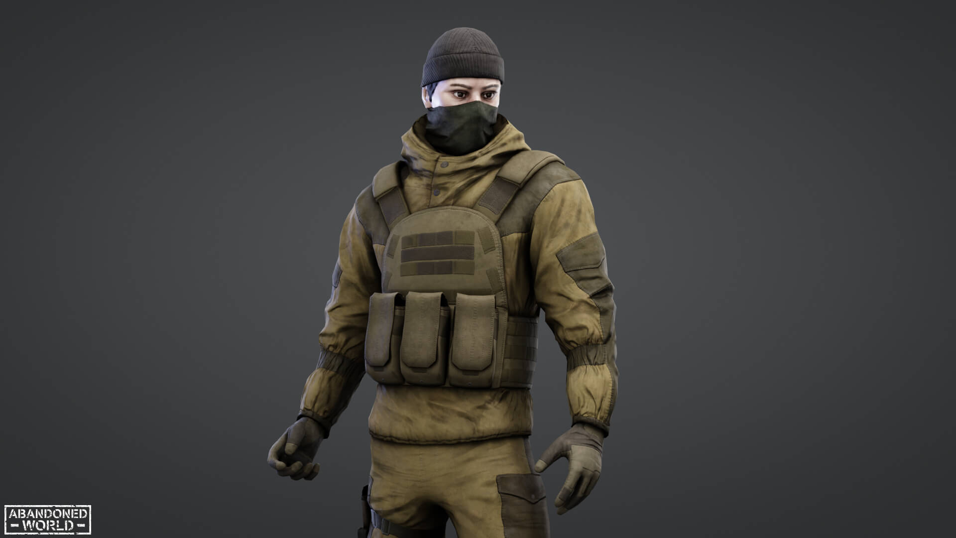 Military Mercenary Bandit - 3D Model by Abandoned World